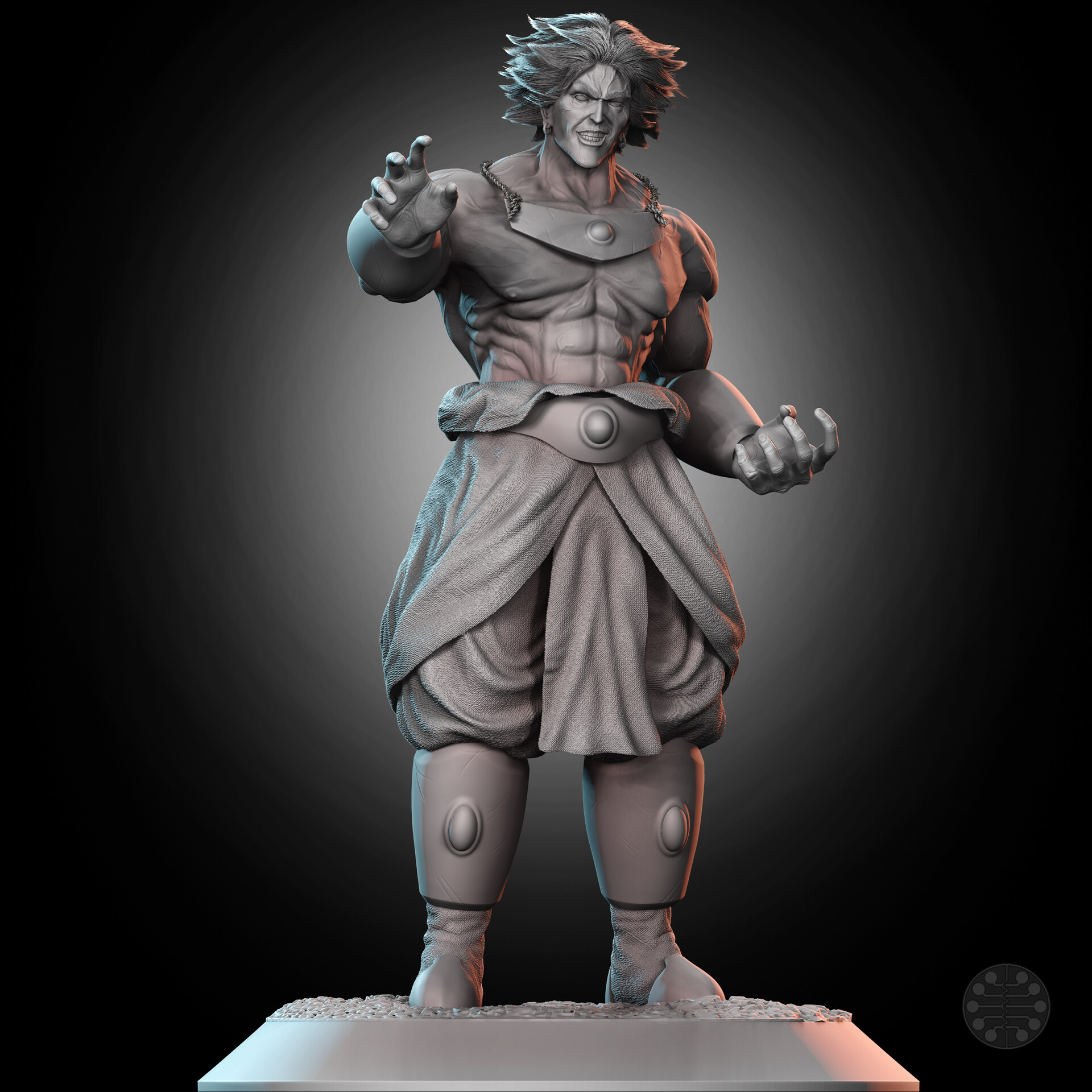 Federico Bedello - BROLY full body Fanart sculpt from DBZ