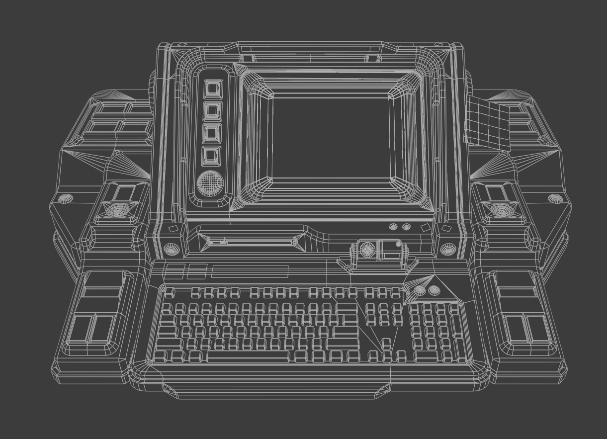 Games Artist - Alien Isolation Terminal – Prop Breakdown – Miroslav Baev