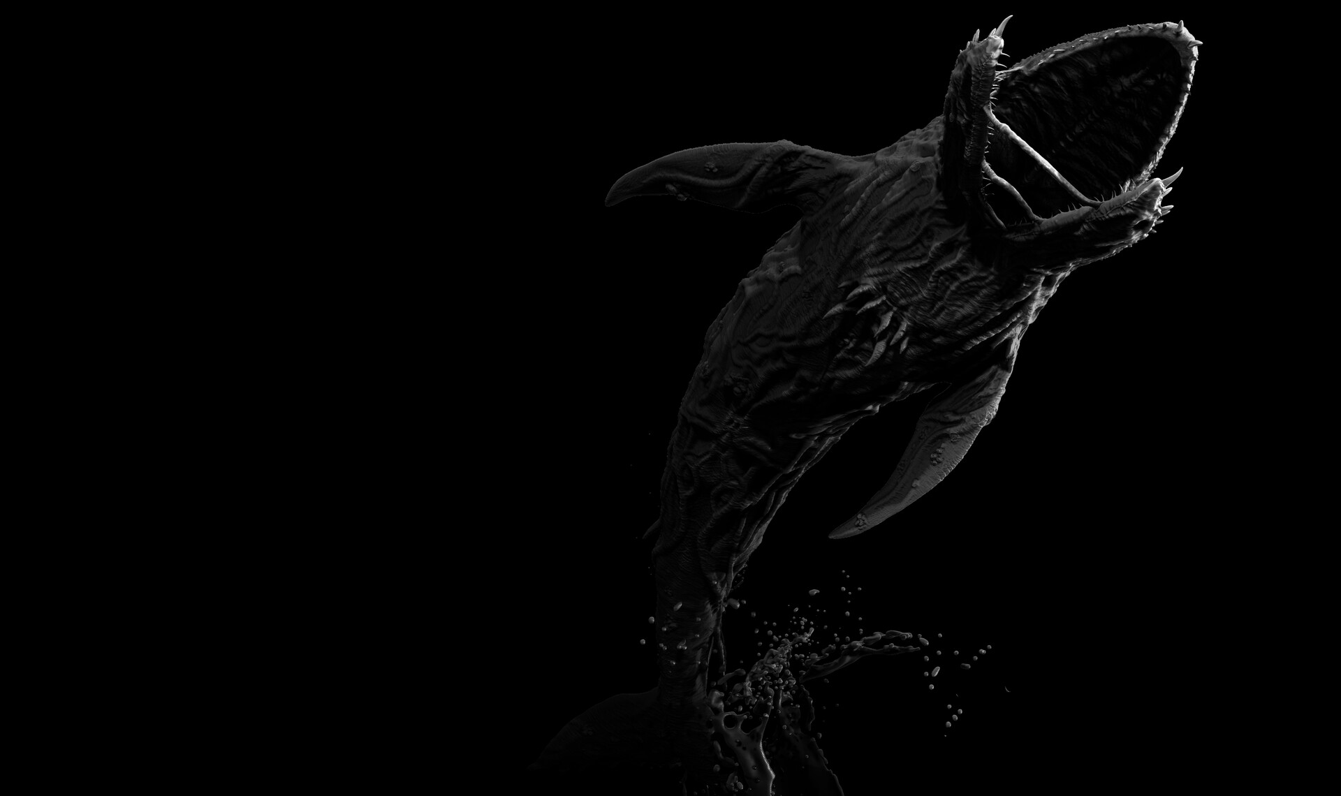 ArtStation - Undead whale / sea creature