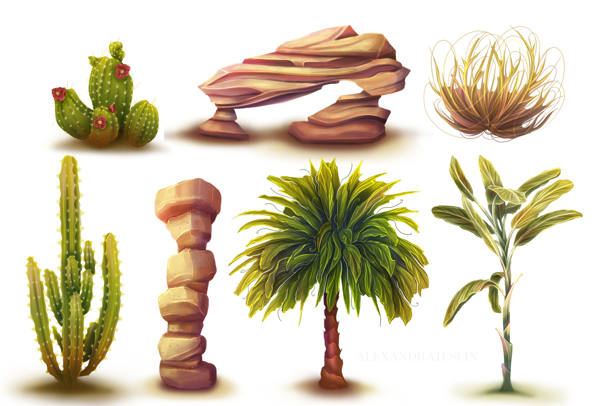 ArtStation - Concept Arts for Desert Biome