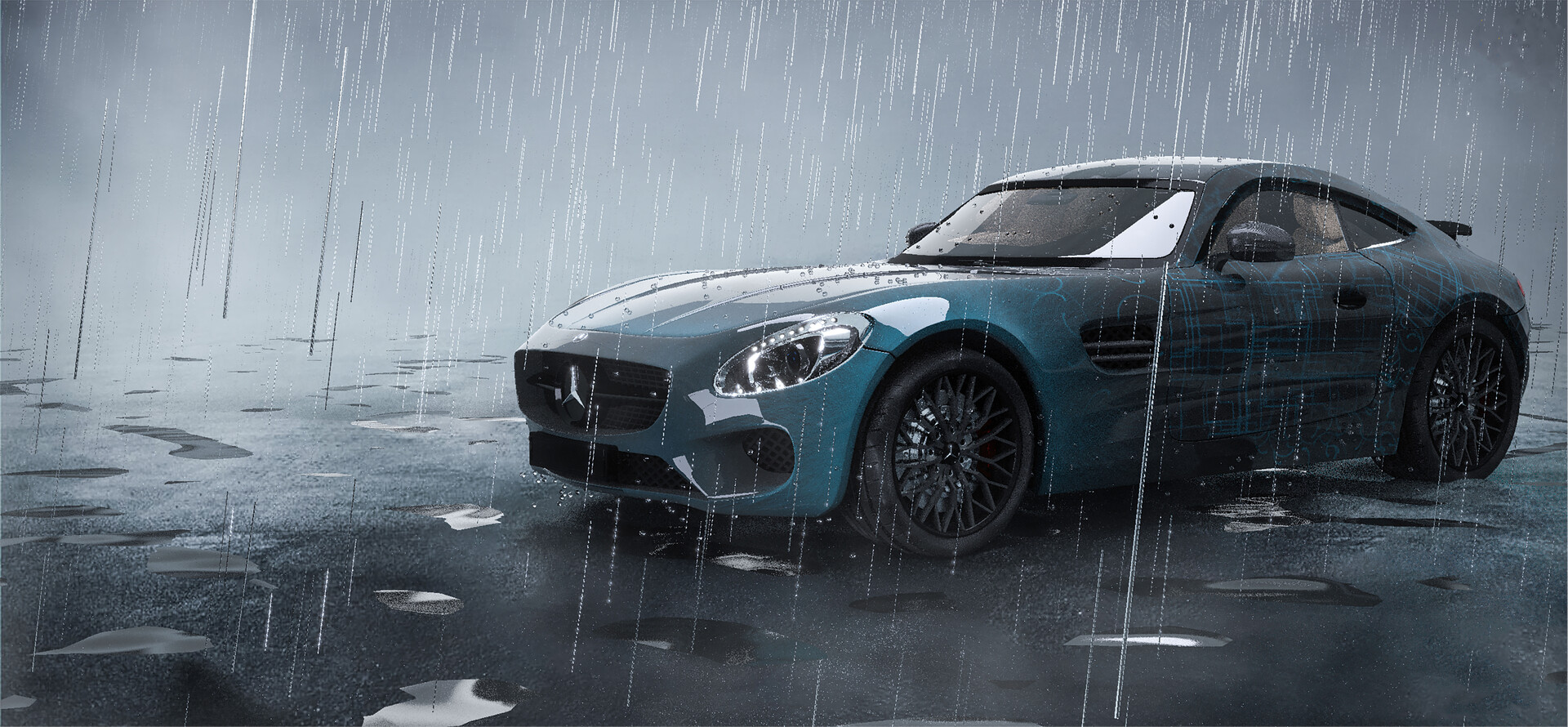 ArtStation - car modeling mercedes amg gt