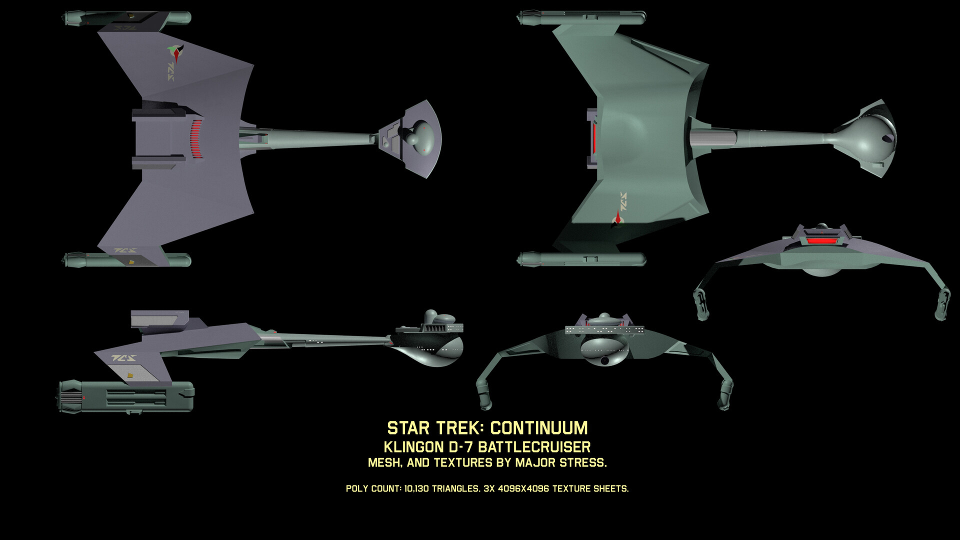 Major Stress - Klingon D-7 Battlecruiser classic TOS era