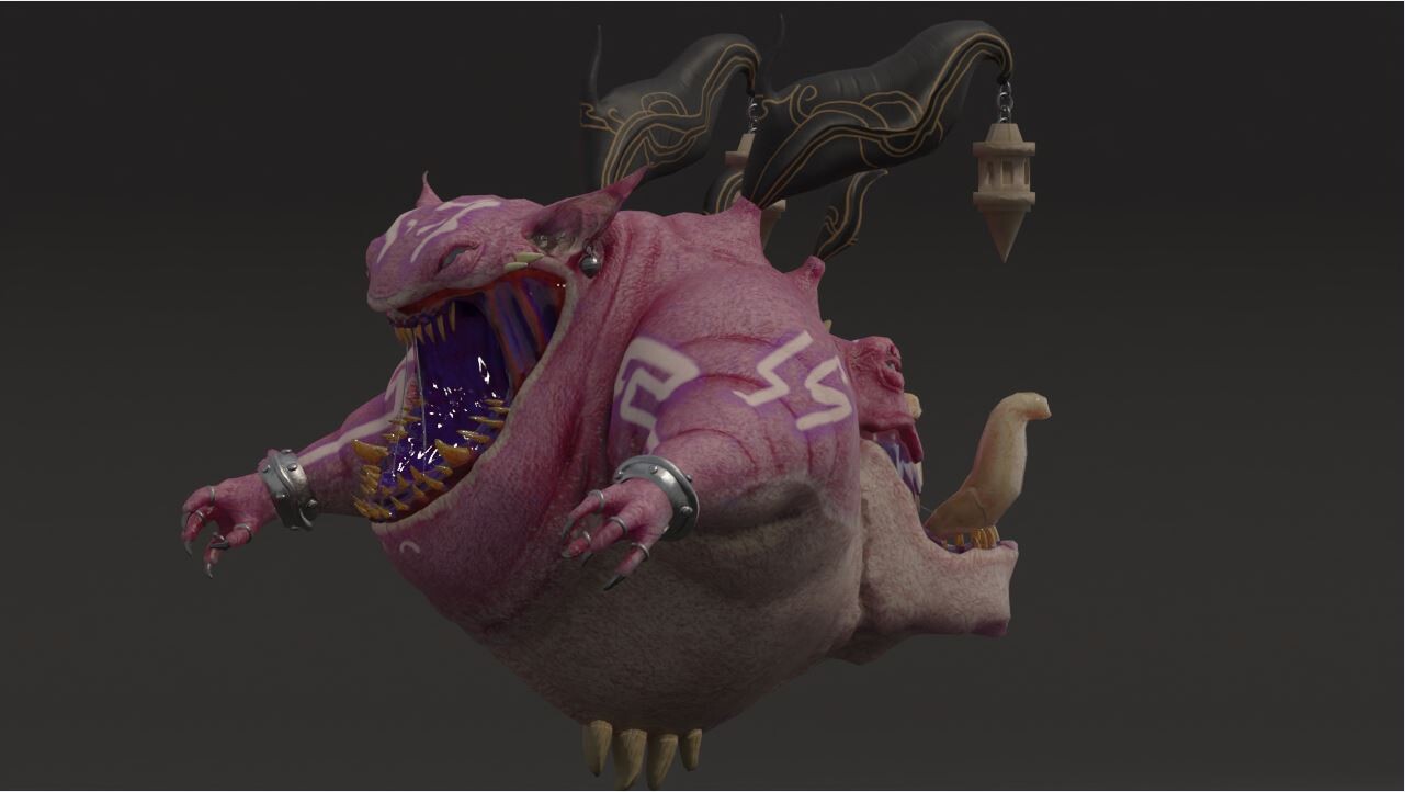 ArtStation - Creature model typhon