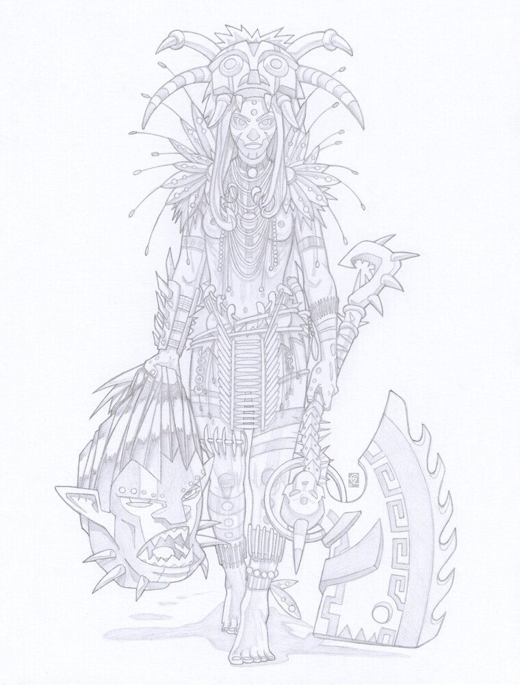 ArtStation - The invincible warrior