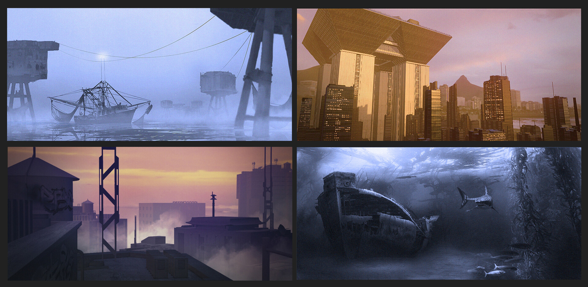 ArtStation - Shapes, 3d and photobash study