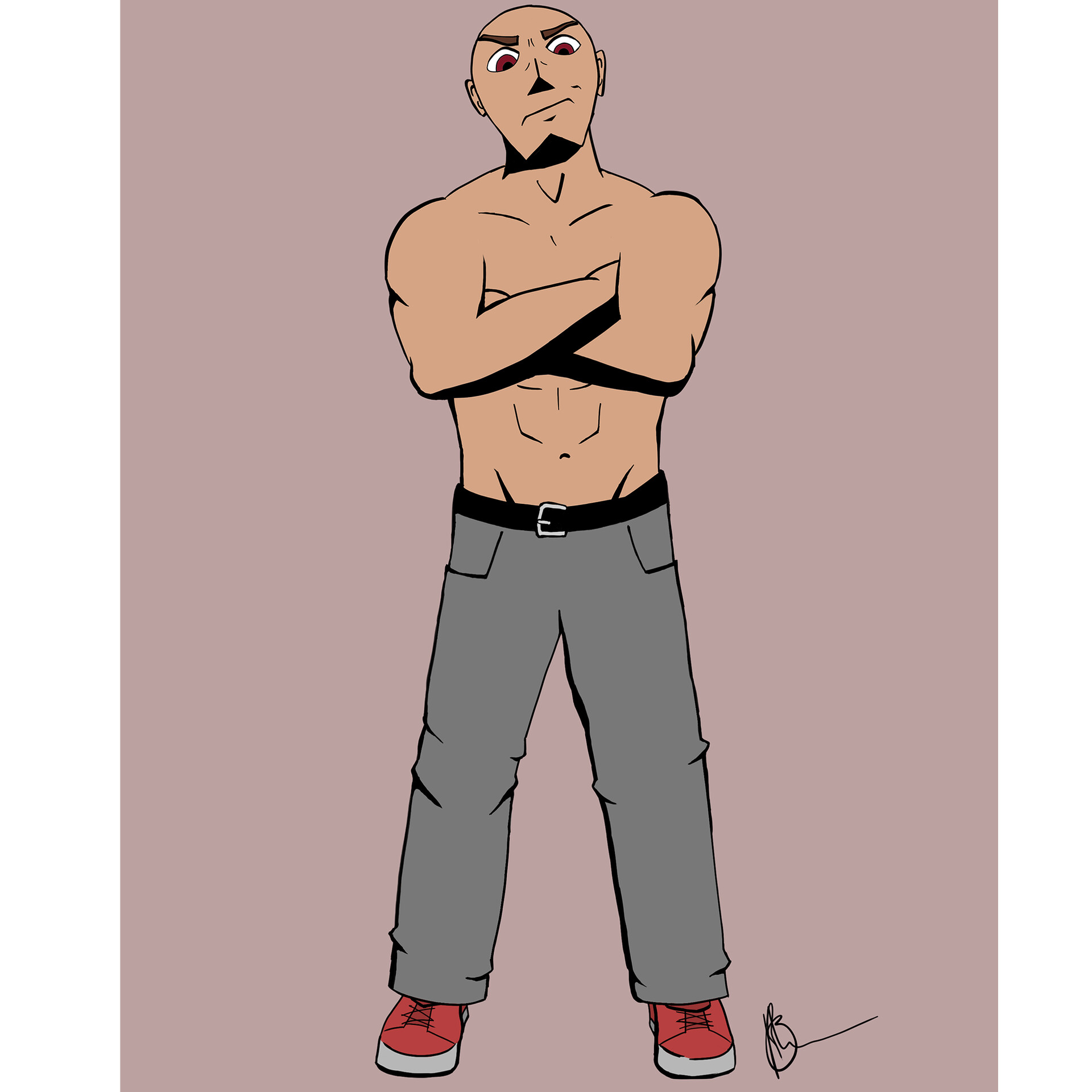 ArtStation - Disapproving guy