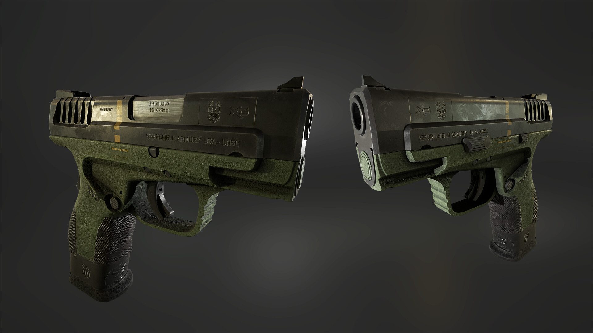 ArtStation - HandGun - Hard surface training