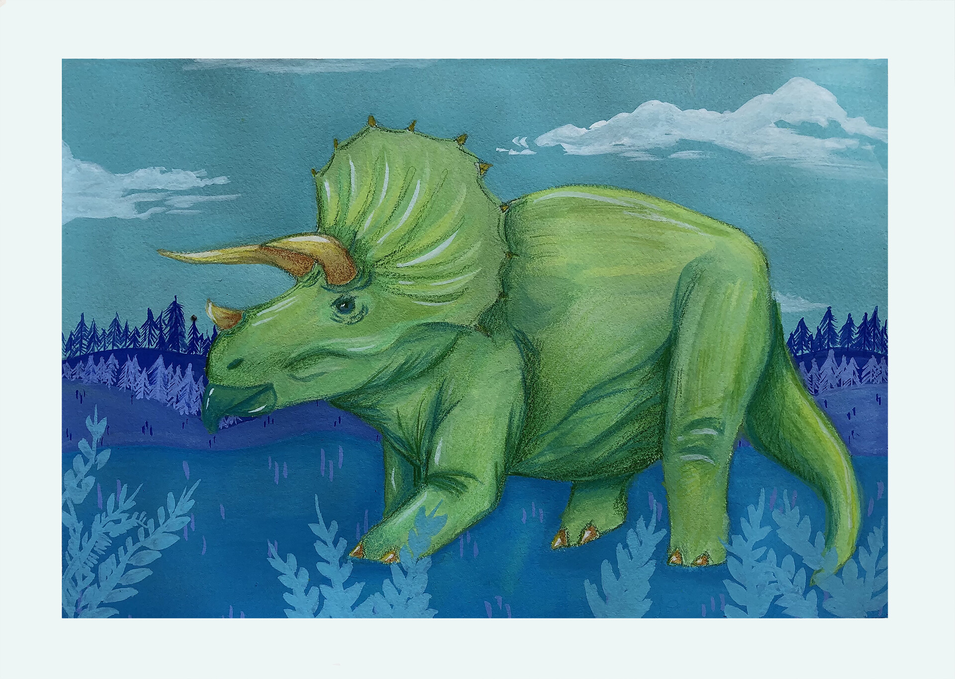 ArtStation - Triceratops (Dinosaur Series)