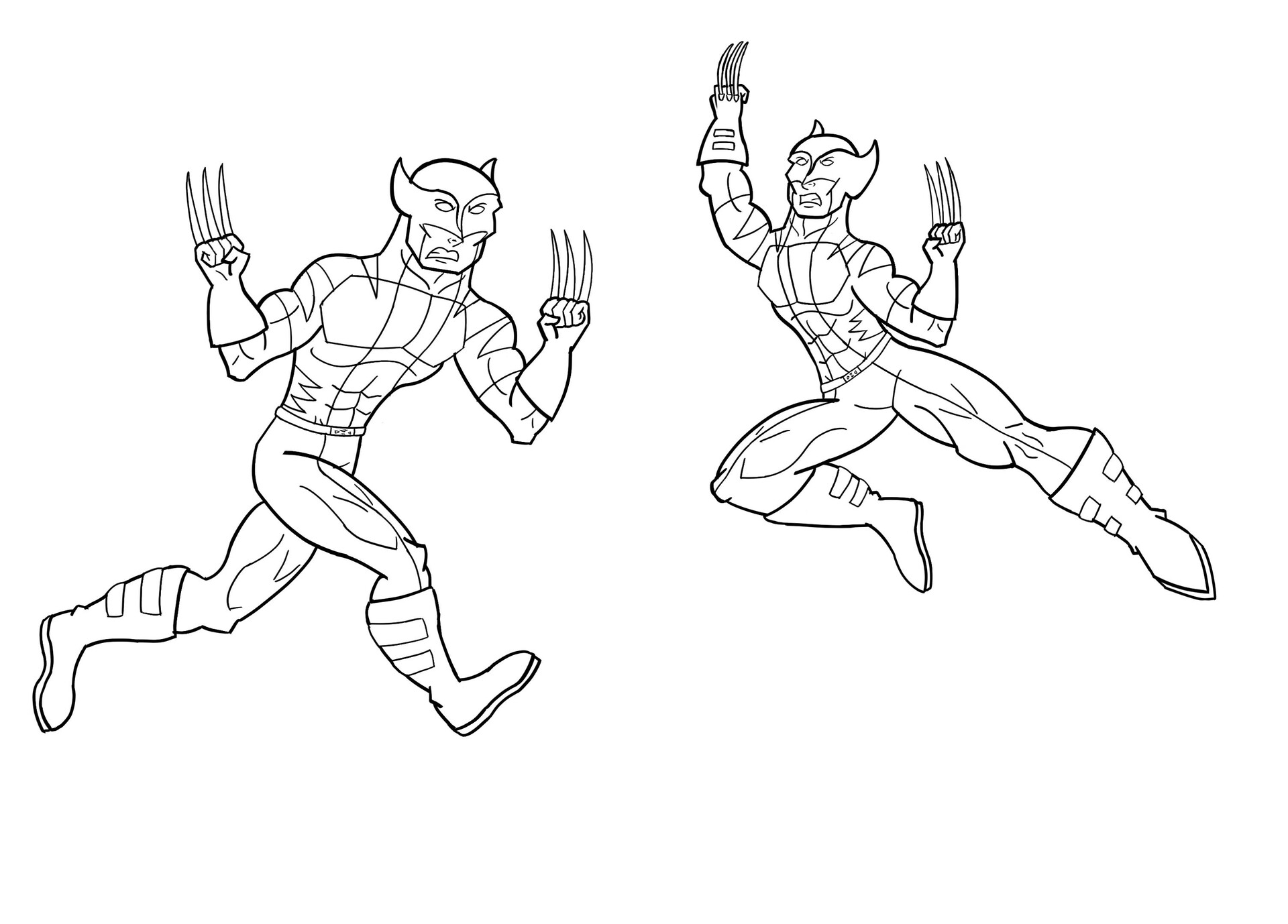 ArtStation - Wolverine Action Sheet