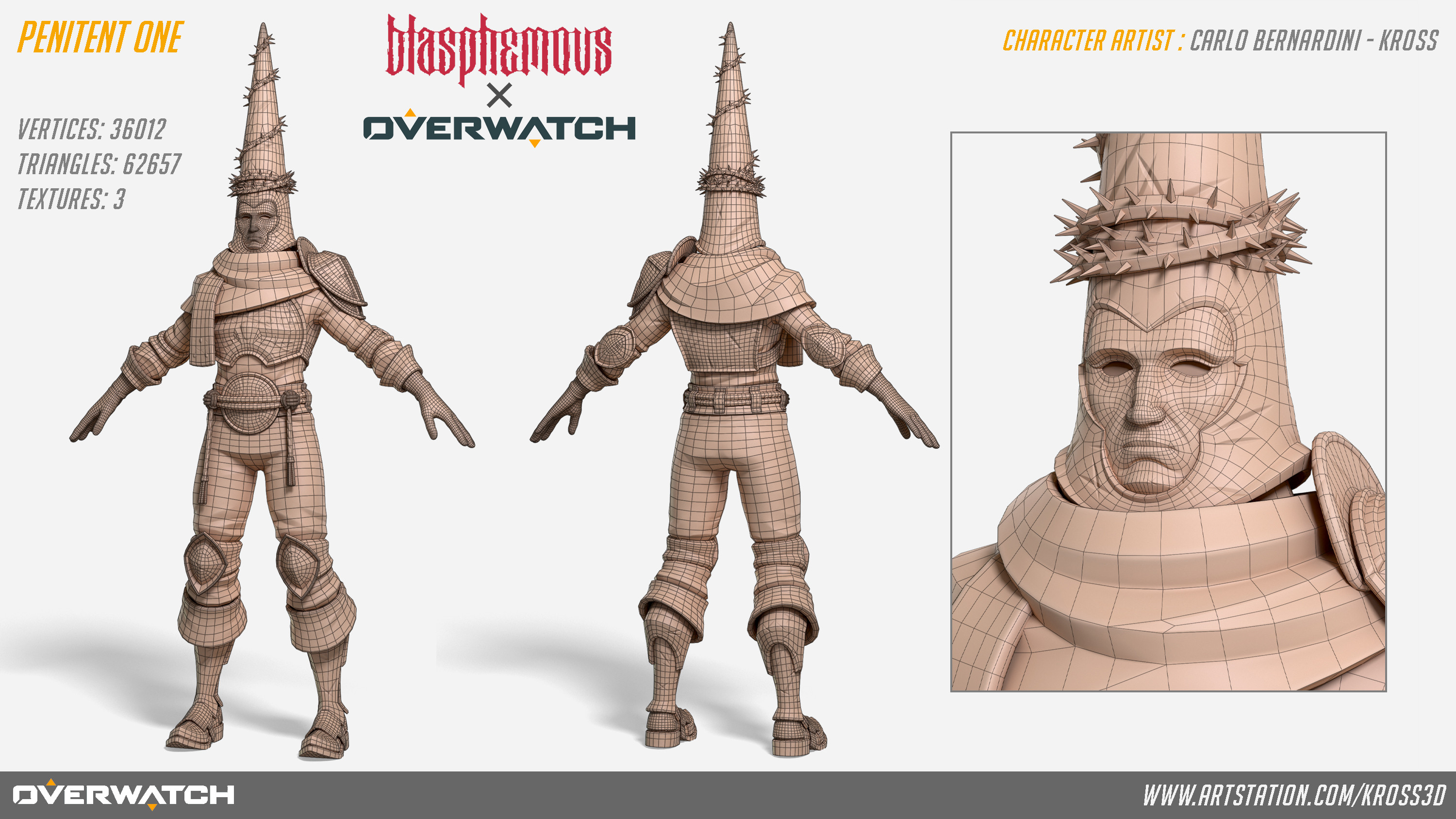 Carlo Bernardini - Penitent One - Blasphemous X Overwatch Fanart