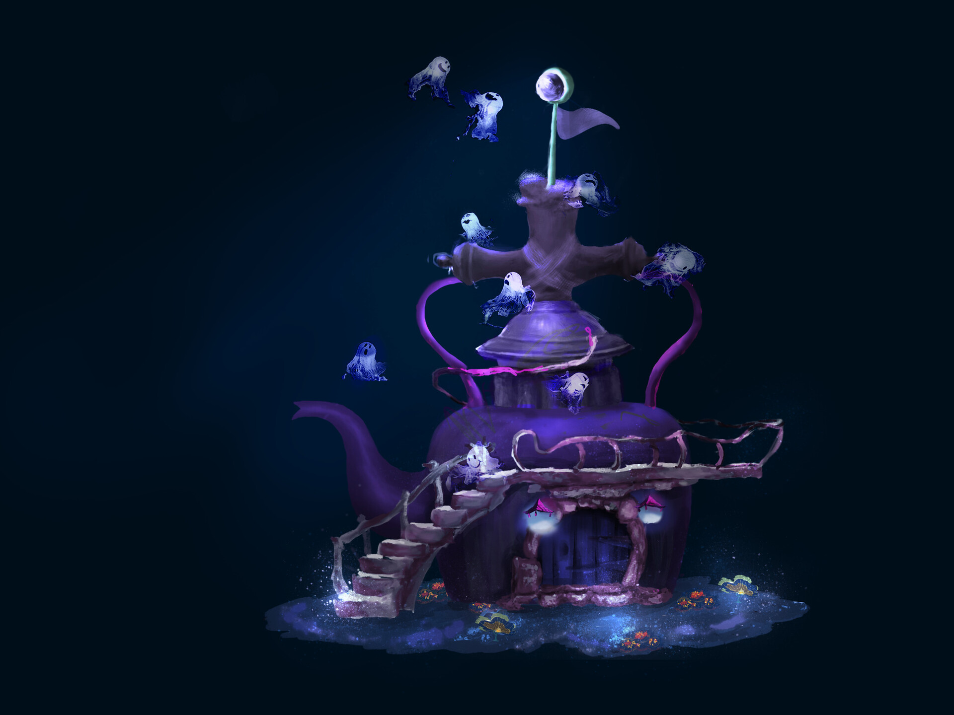 ArtStation - teapot house