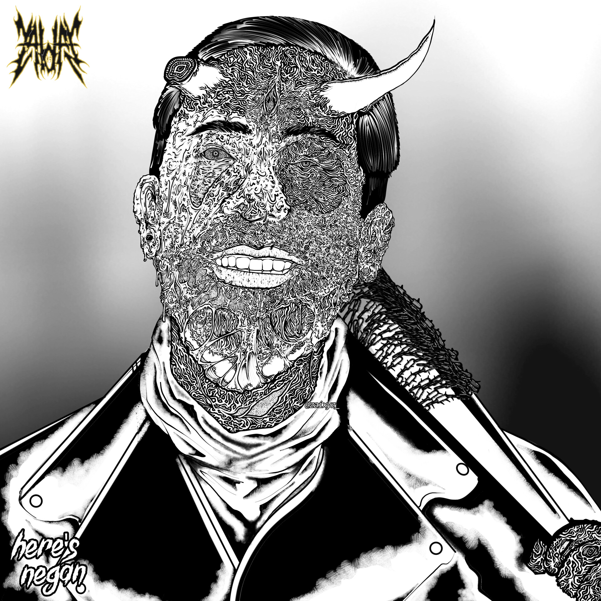 Artstation Negan From The Walking Dead Fanart
