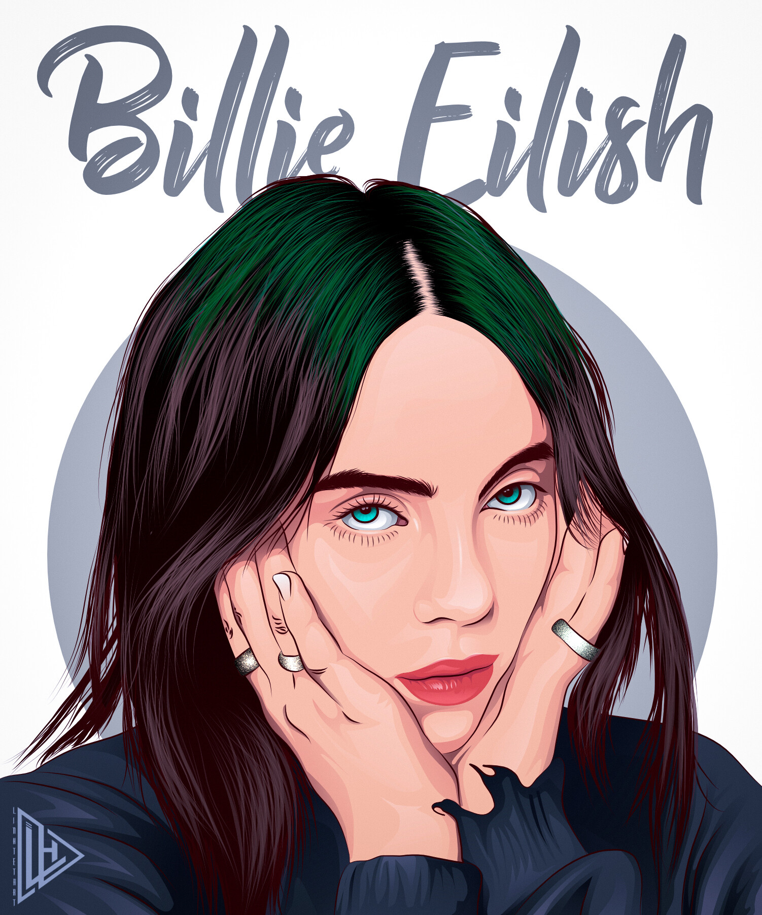 ArtStation - Billie Eilish vexel art