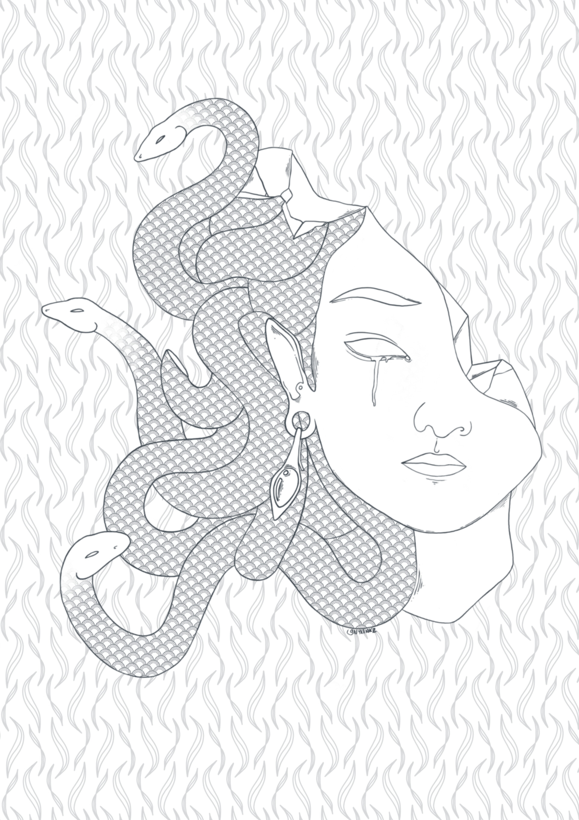 coloring pages of medusa
