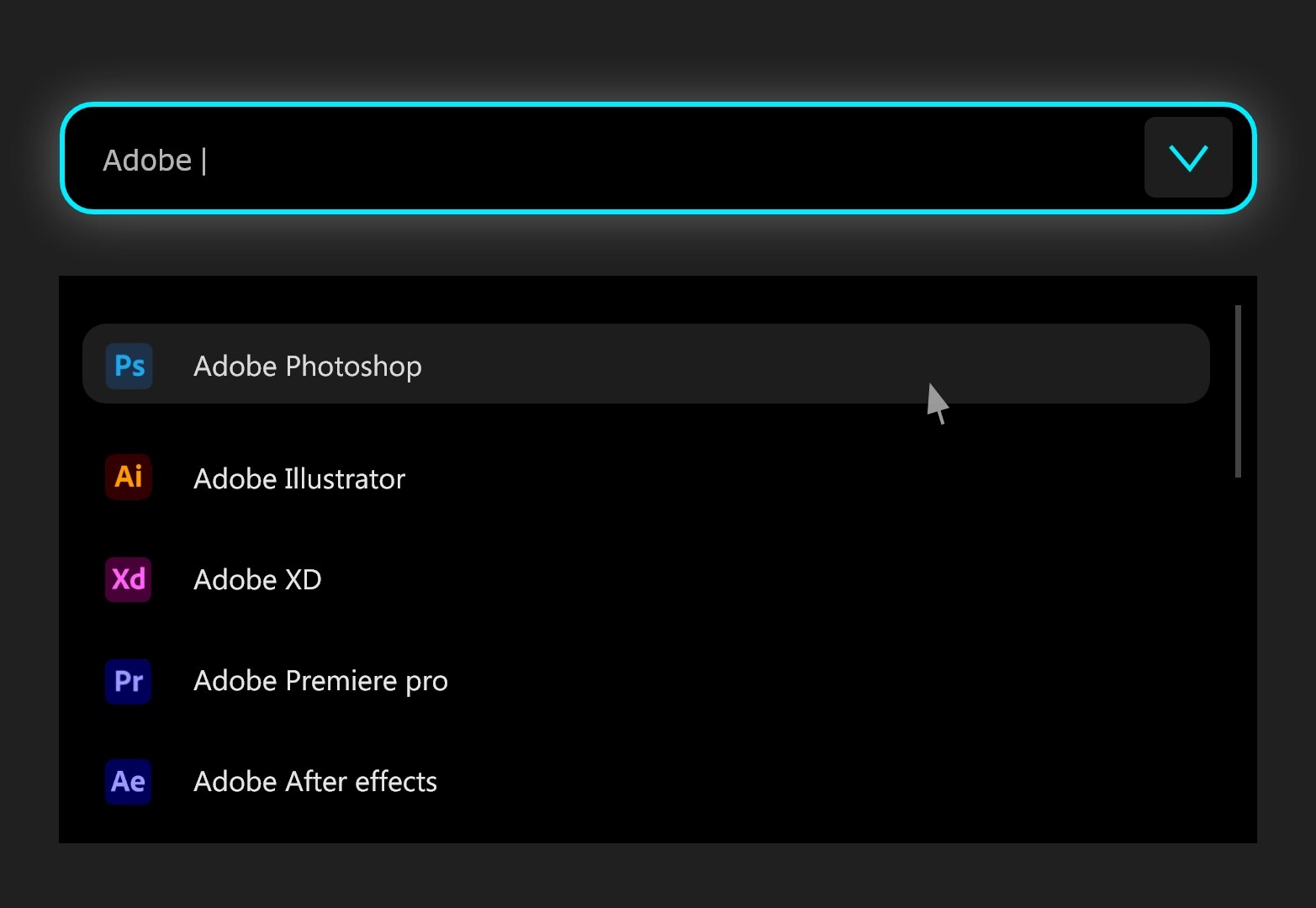 ArtStation - Dropdown menu UI design