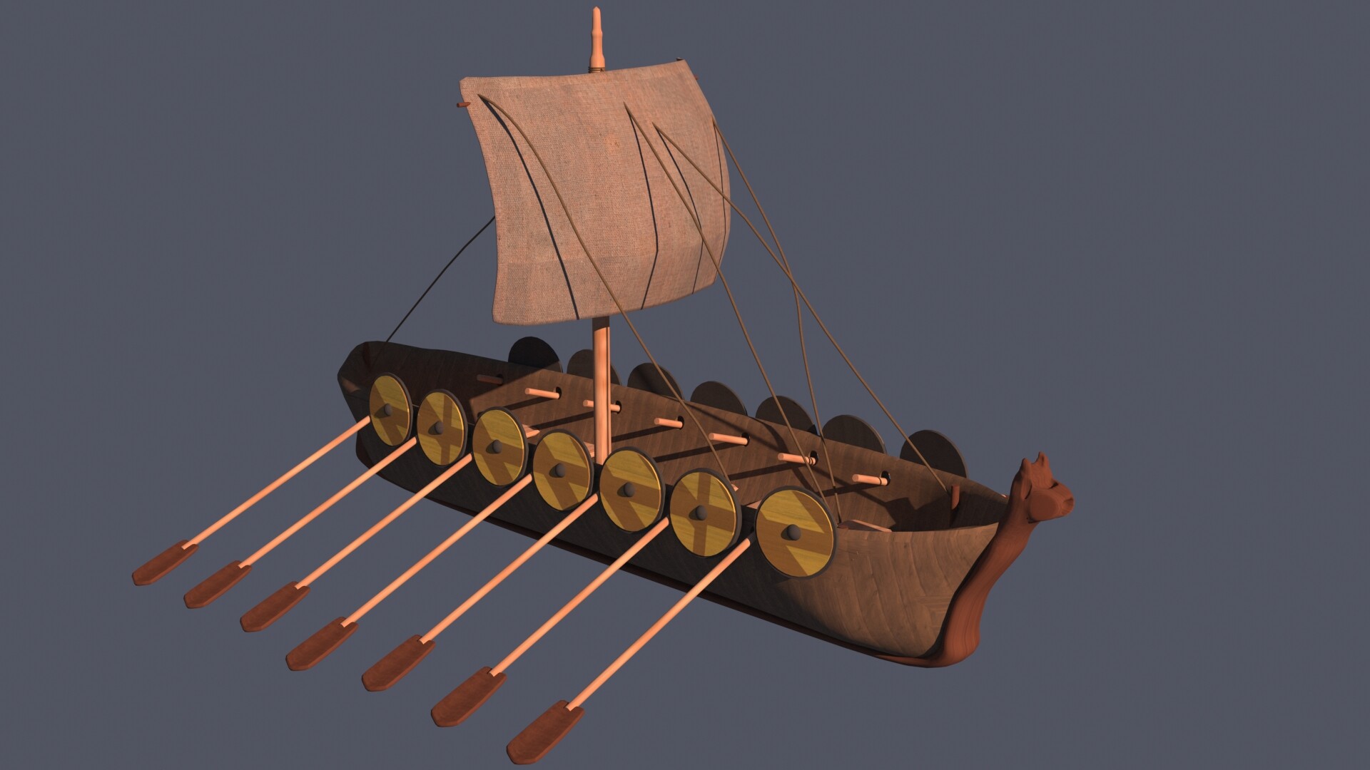 ArtStation - Viking Ship, Model