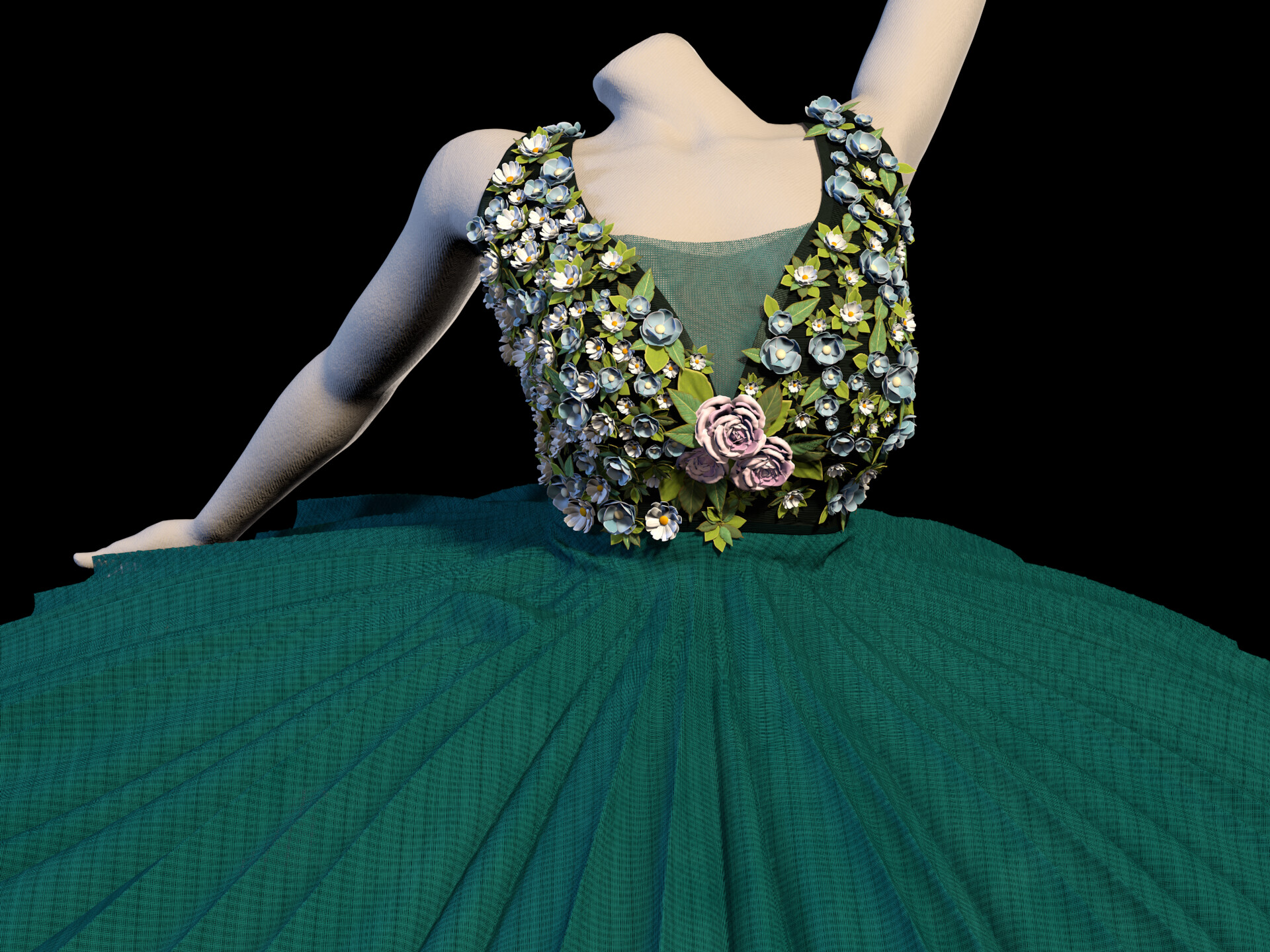 ArtStation - Flower dress