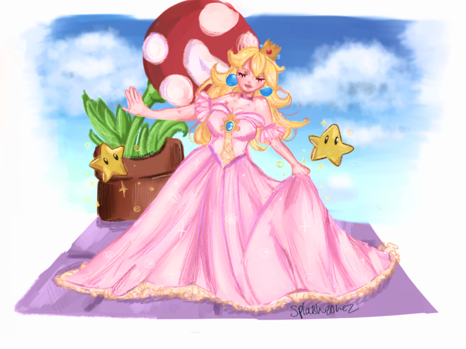 Princess Peach Fan Art