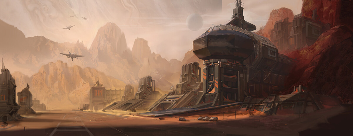 ArtStation - Mars advanced base