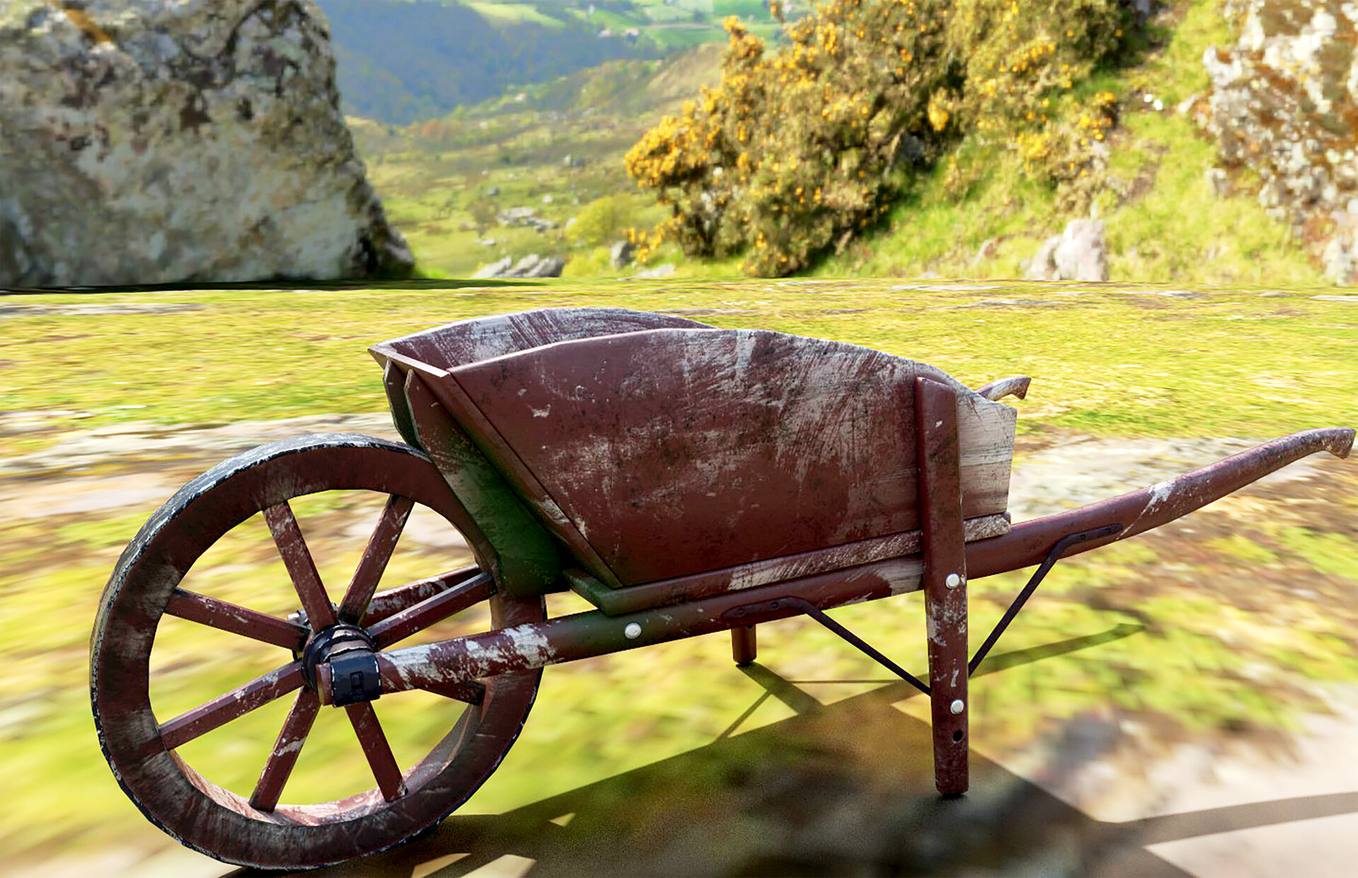 ArtStation - garden wheelbarrow