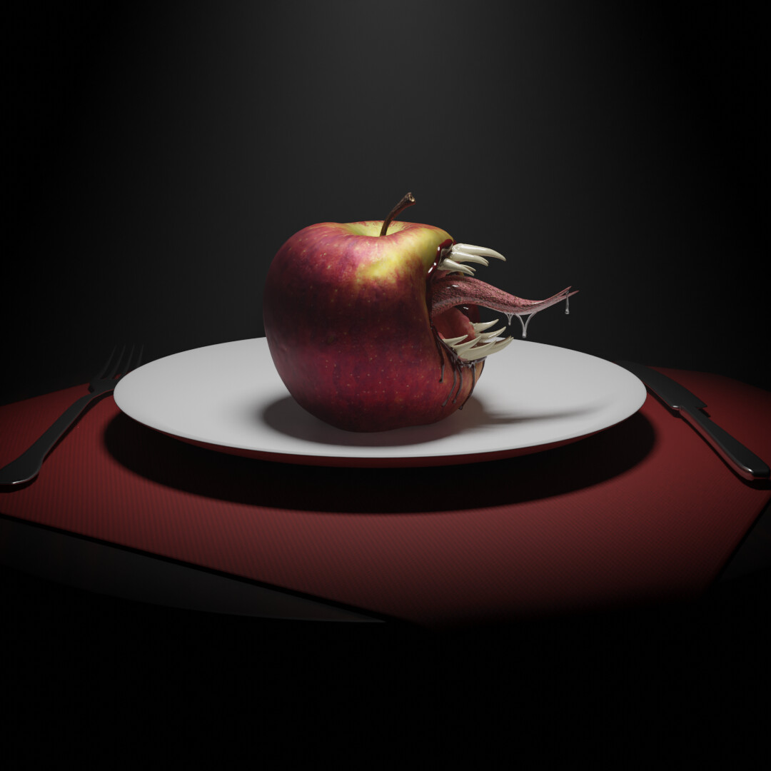 ArtStation - Horror apple