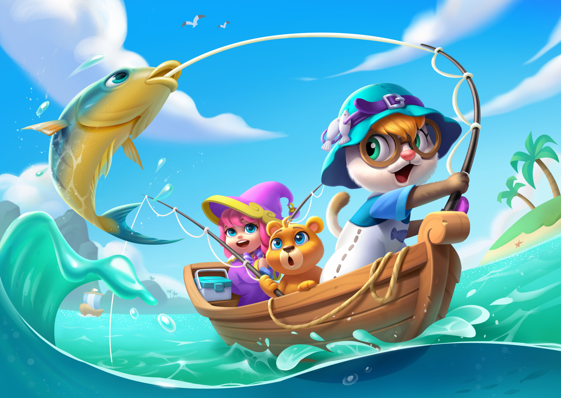 ArtStation - Sea fishing-Royal Story