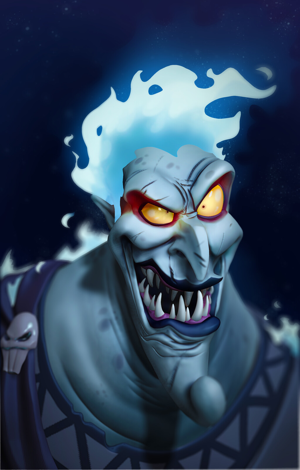 Seán Forsyth - Cartoon Hades - fanart of Nicola Saviori's work