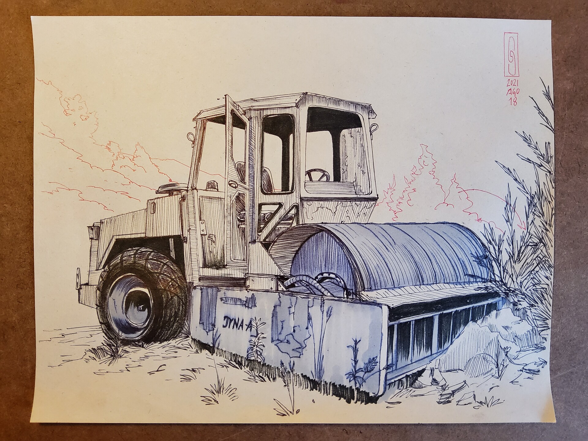 ArtStation - 2021AGO18/ Week of Sketching HEAVY MACHINES - Day2
