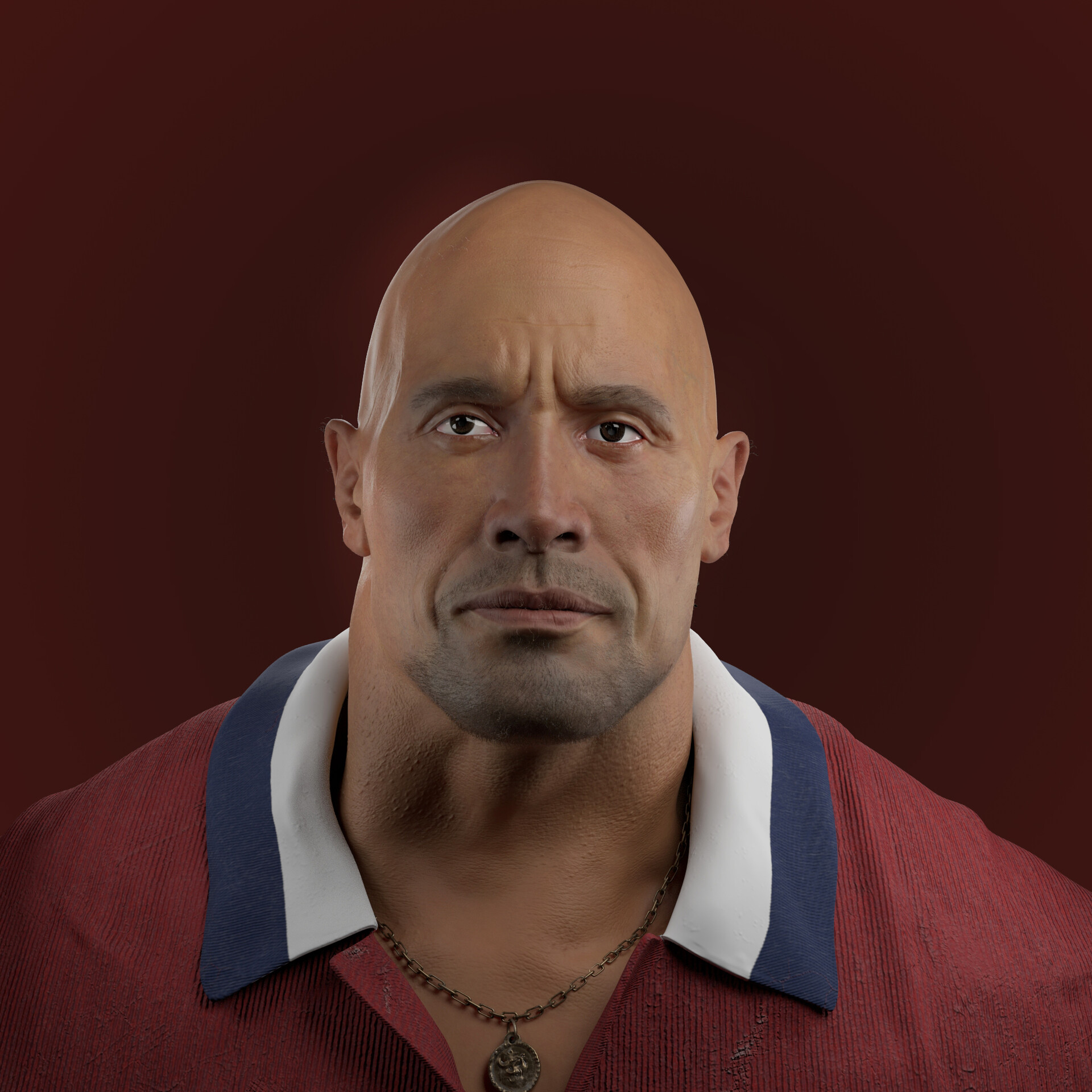 ArtStation - Dwayne Johnson