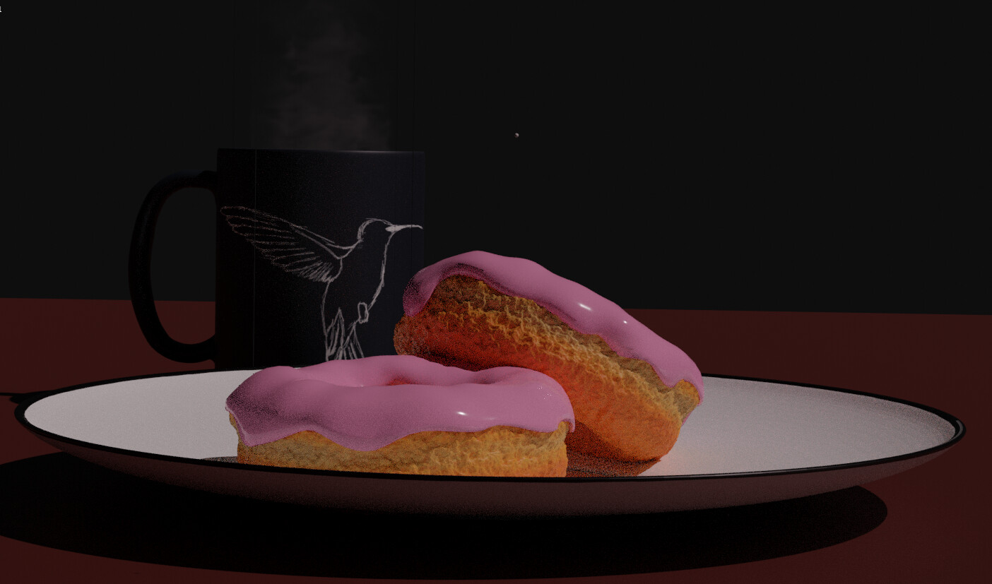 ArtStation - Blender donuts and coffee