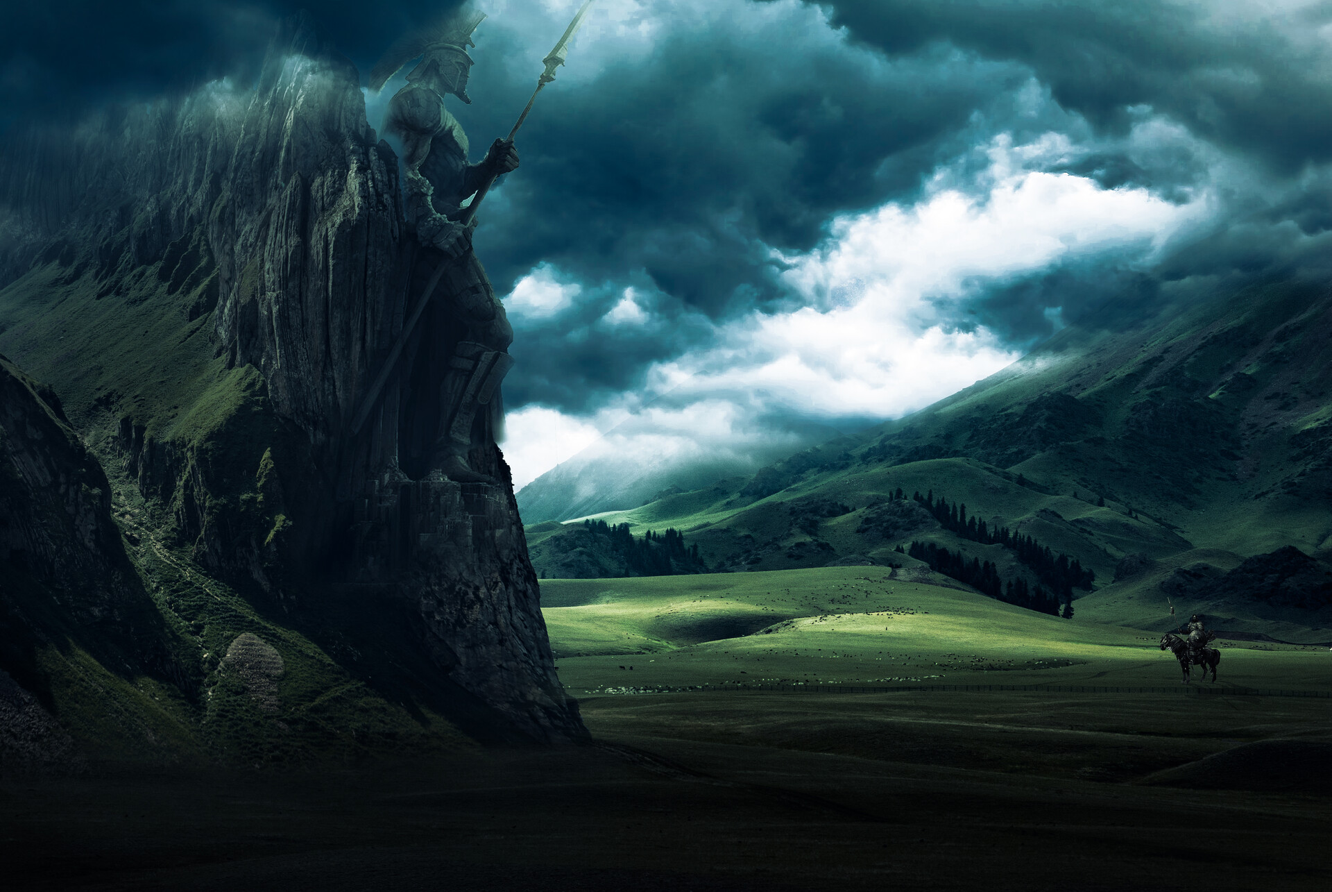 ArtStation - Monument of the warrior king-concept art