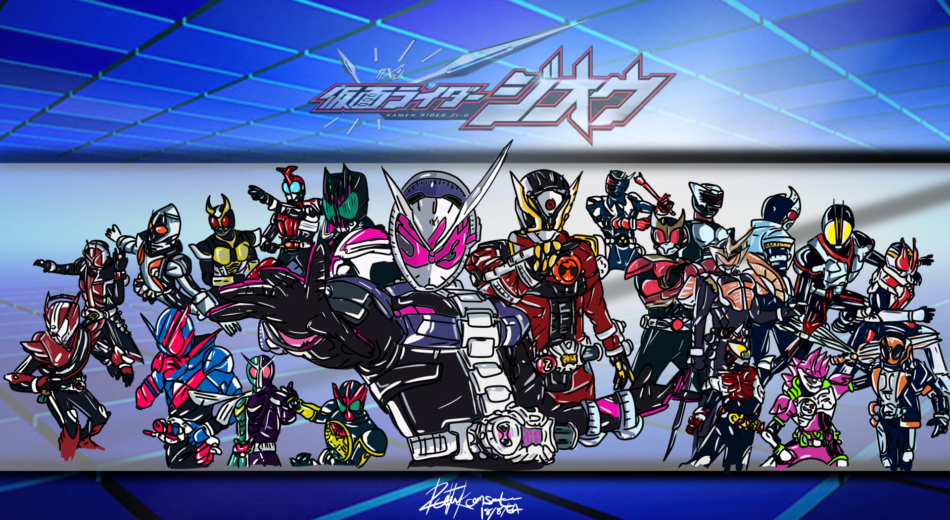 ArtStation - Masked rider Zi-o