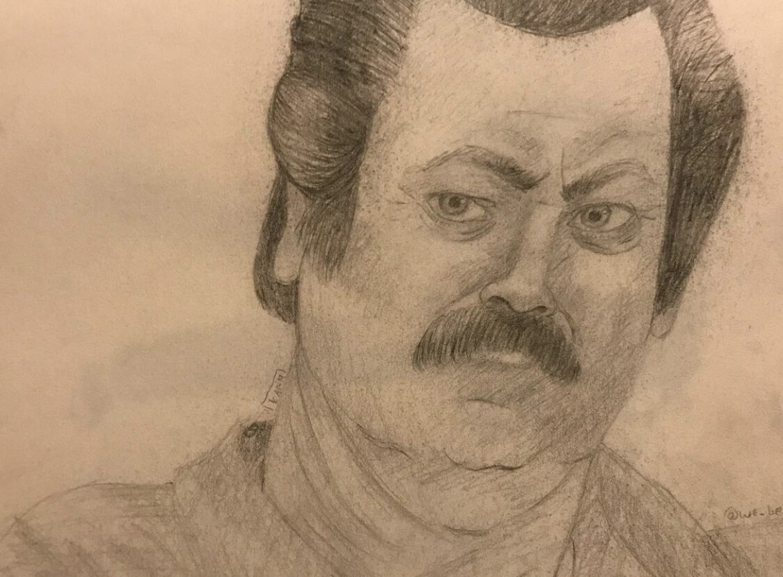 ArtStation - ron swanson