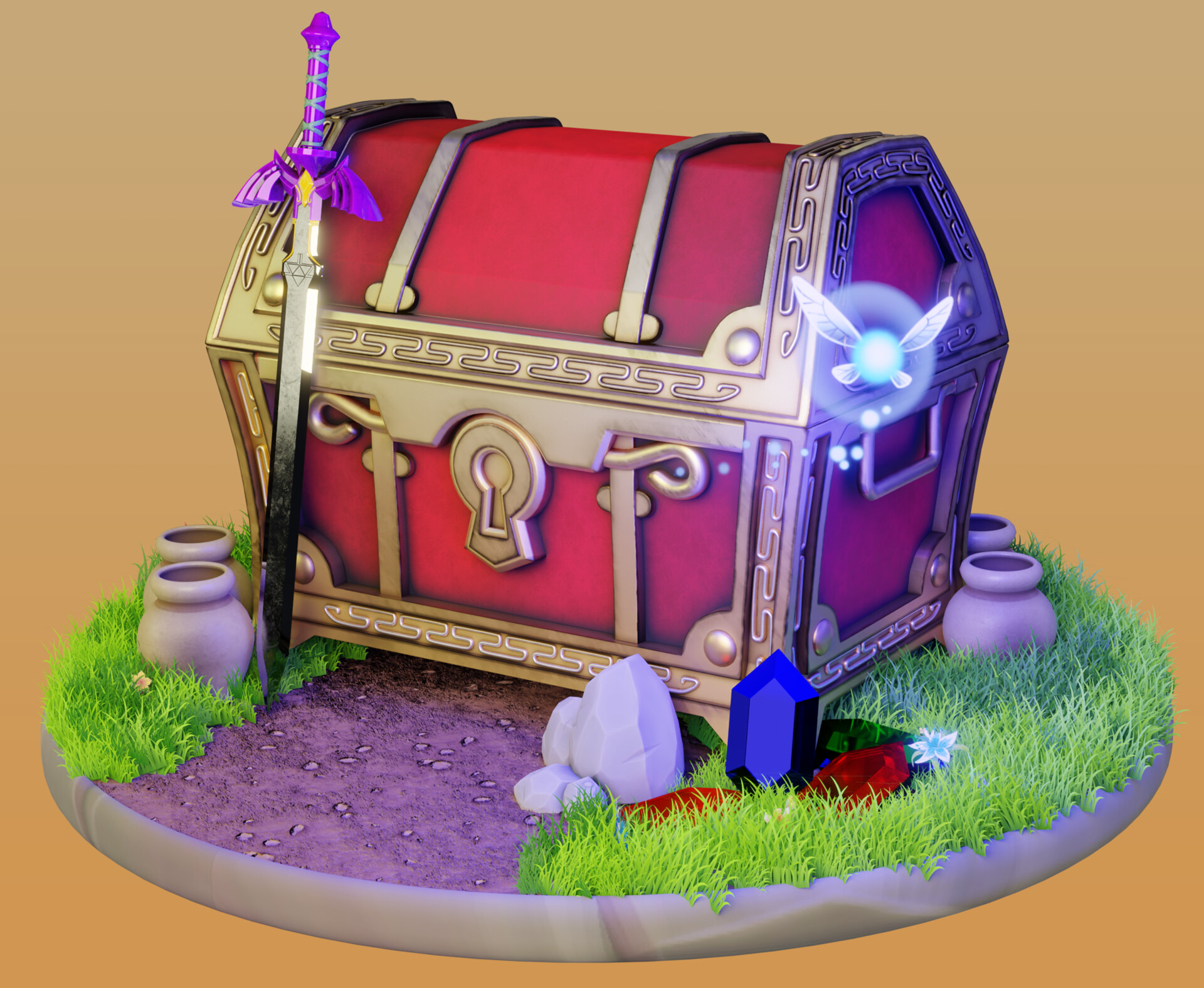 Ryan Green - Zelda- Hyrule Treasure Diorama