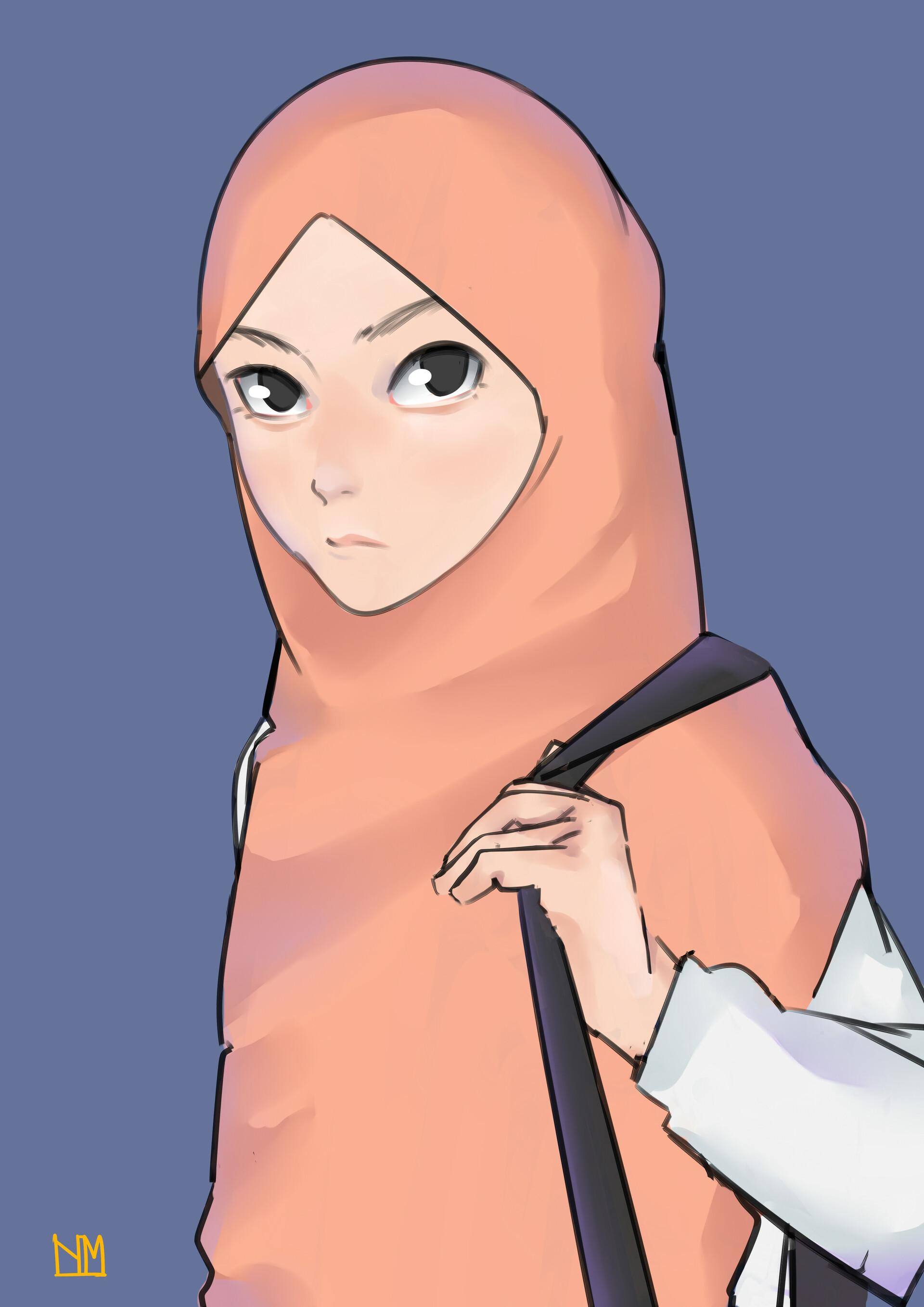 ArtStation - Tsundere Hijab Girl