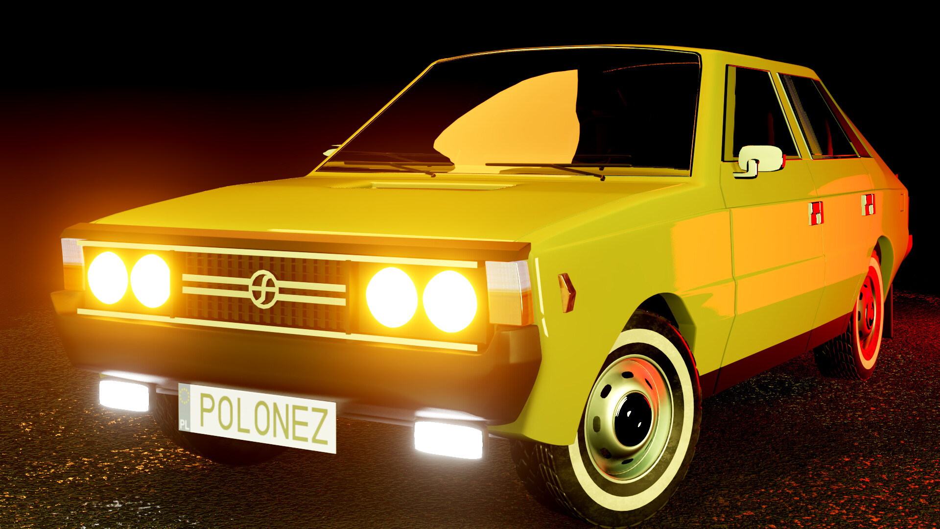 ArtStation - 3D car - FSO Polonez