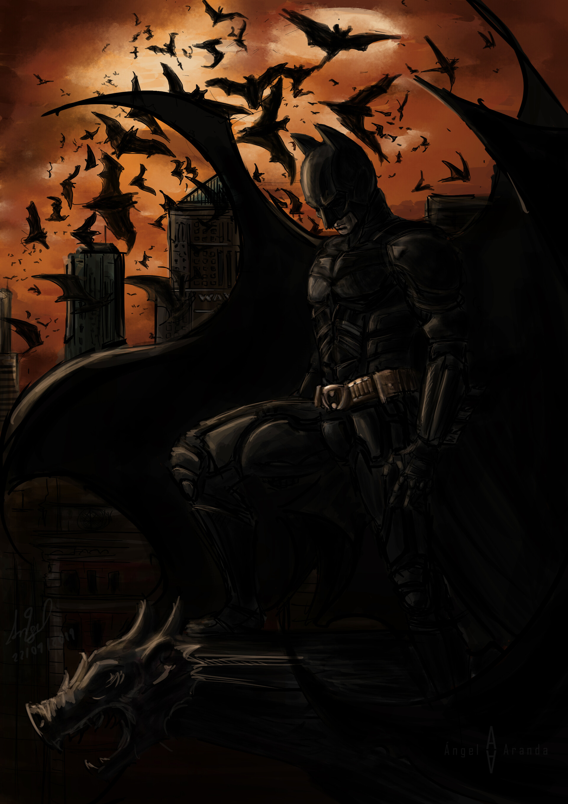 ArtStation - The Dark Night - Batman Fan Art