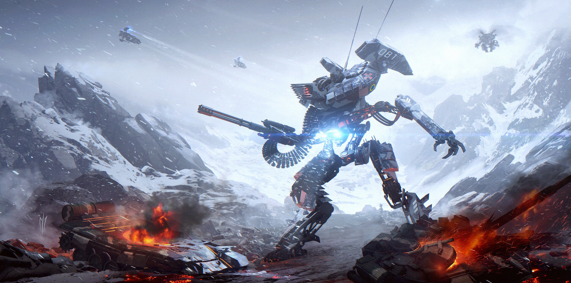 ArtStation - Combat Drone