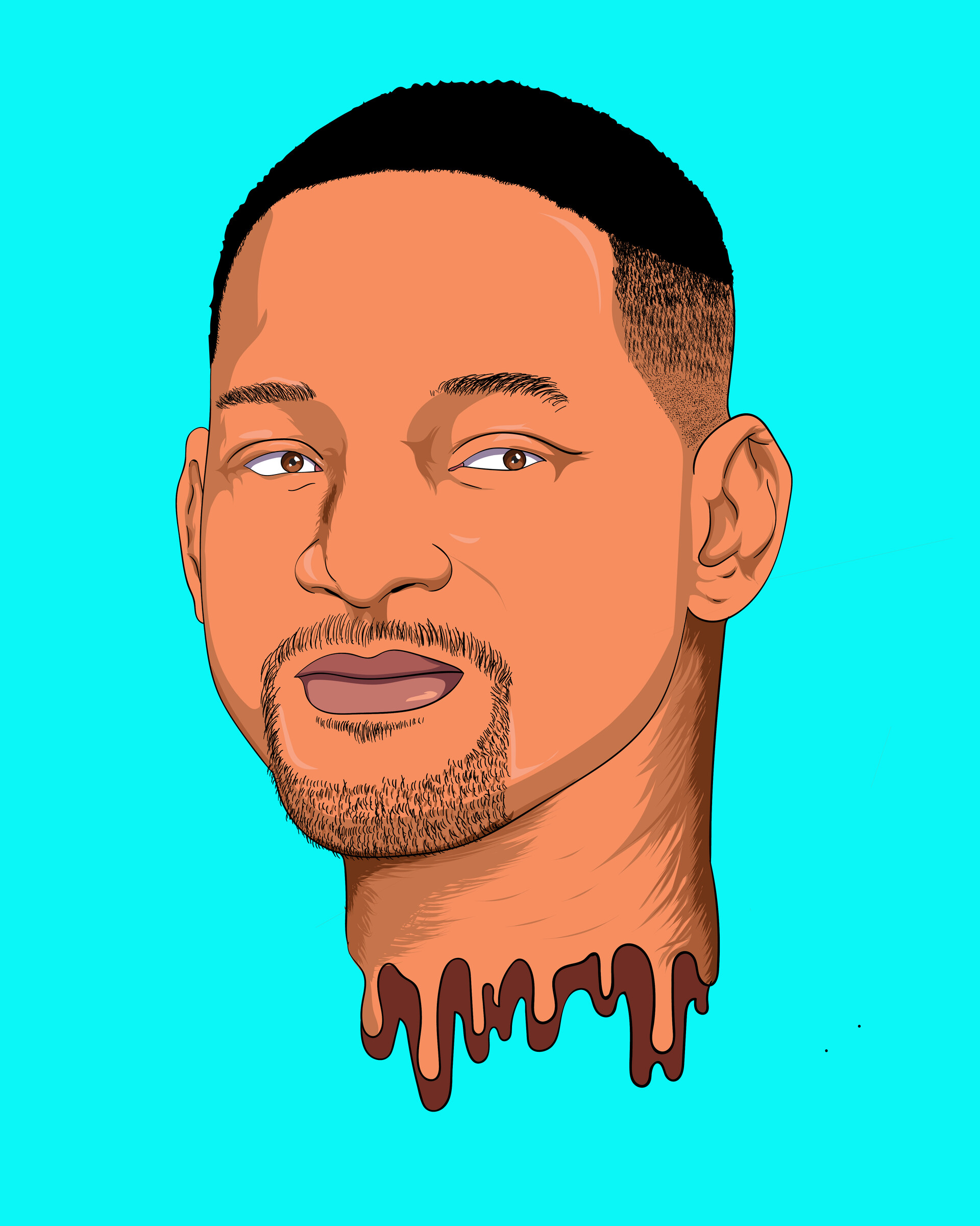 ArtStation - Will Smith Digital Portrait
