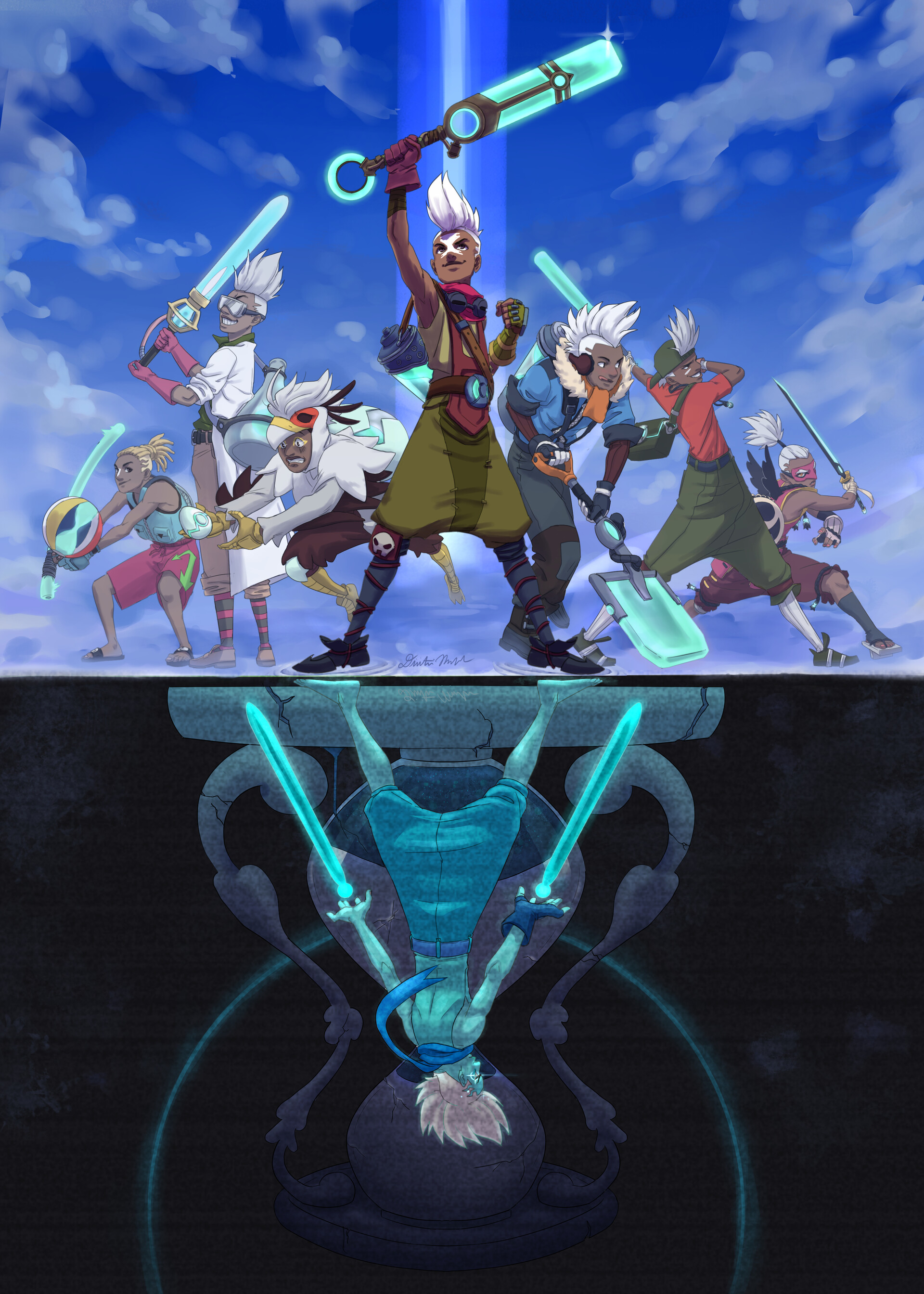 ArtStation - Ekko Fan Skins