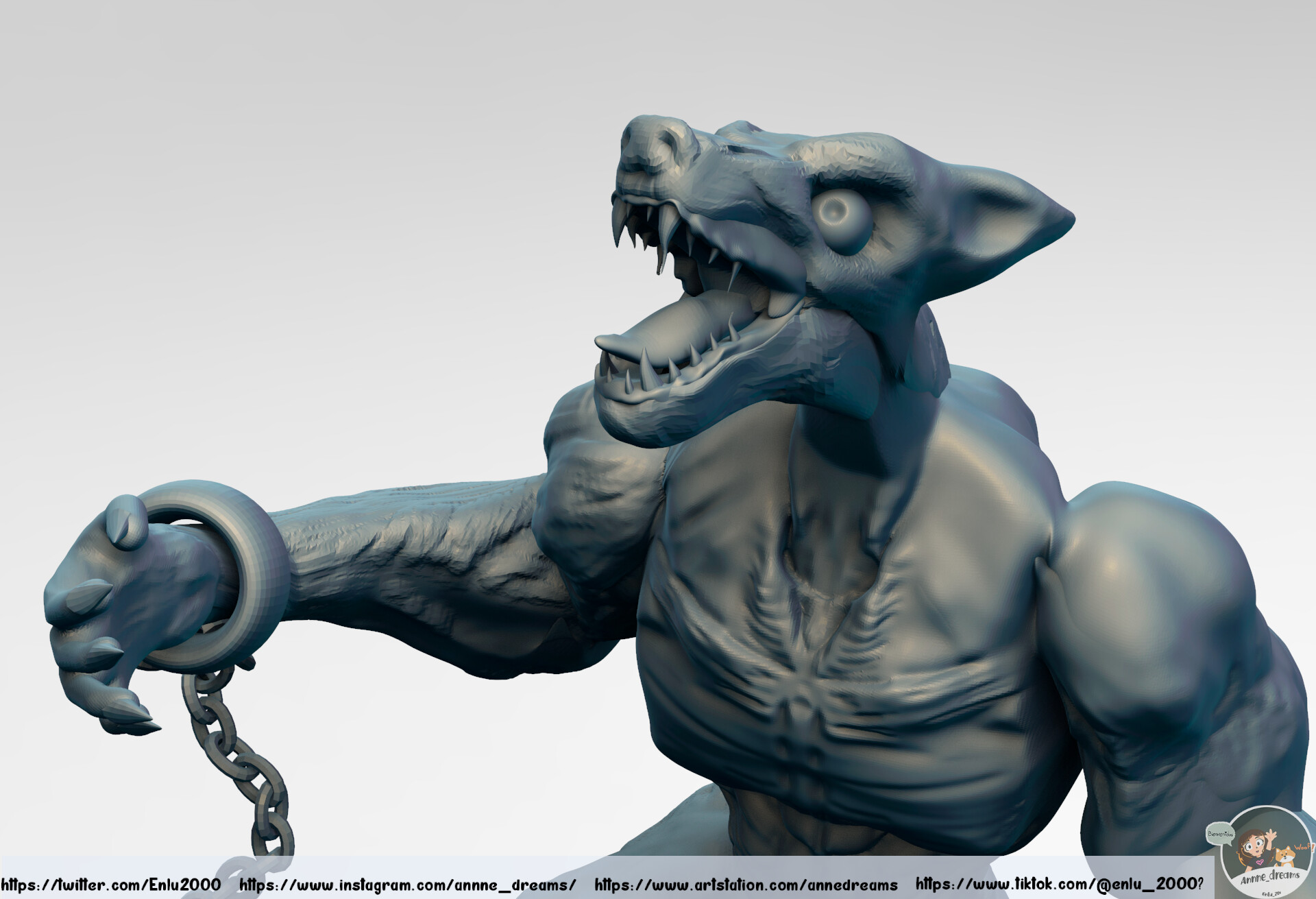 ArtStation - Werewolf 3D Practice