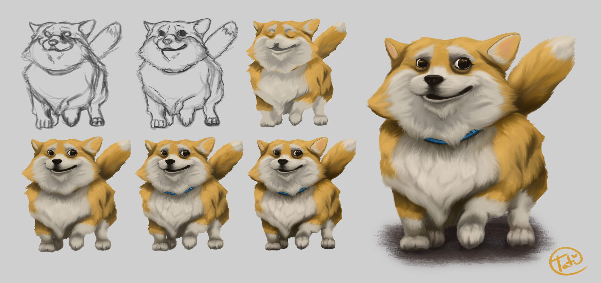 ArtStation - doggo progress