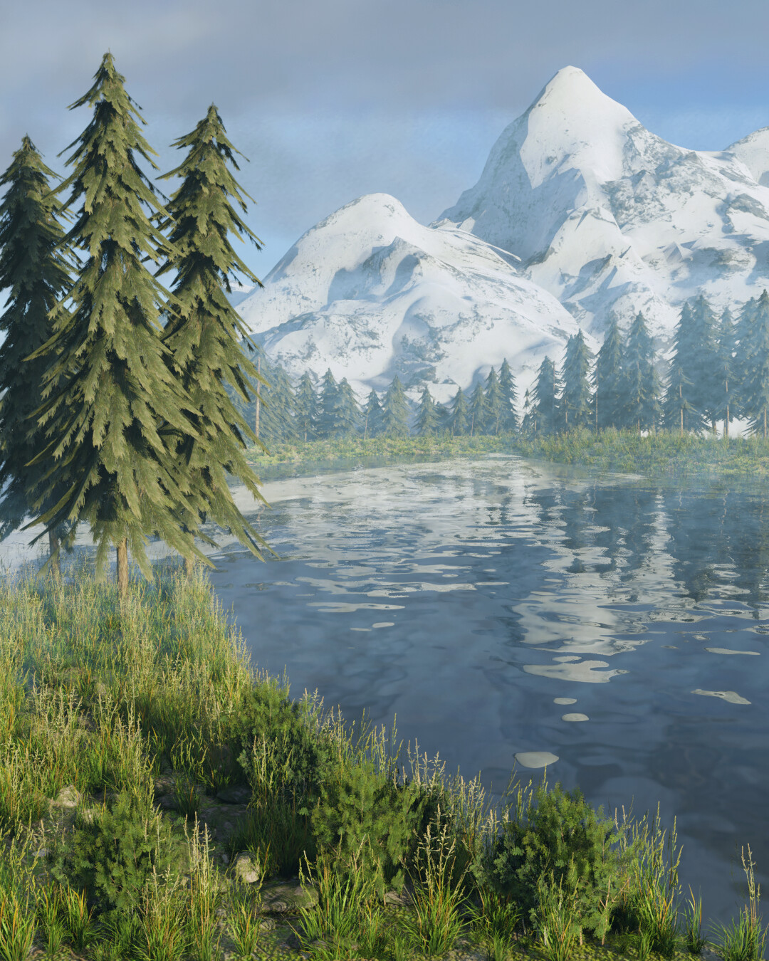 ArtStation - Bob Ross Enviornment