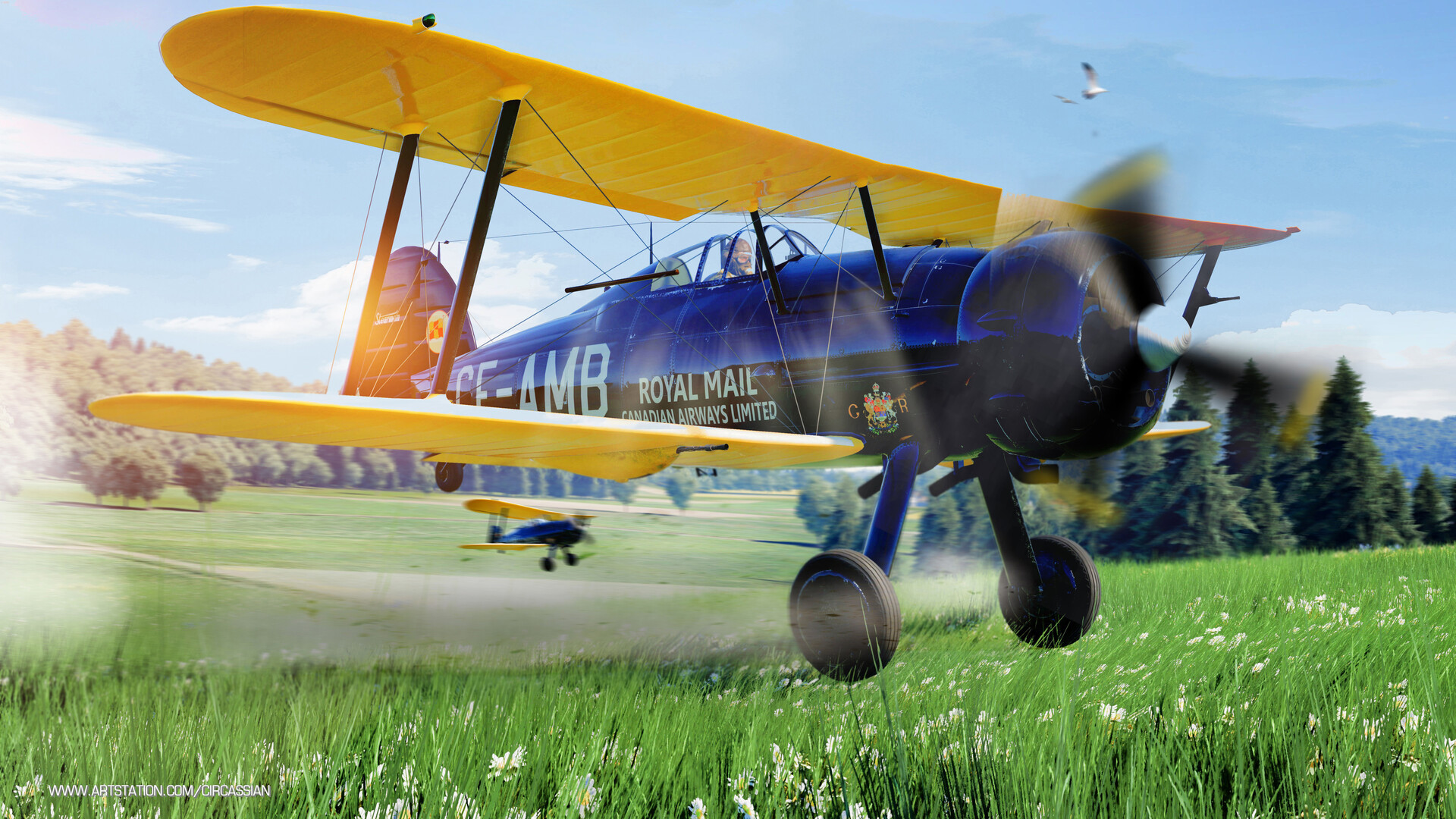 CIRCASSIAN - Canadian Airways Limited Stearman 4EM Senior Speedmail ...