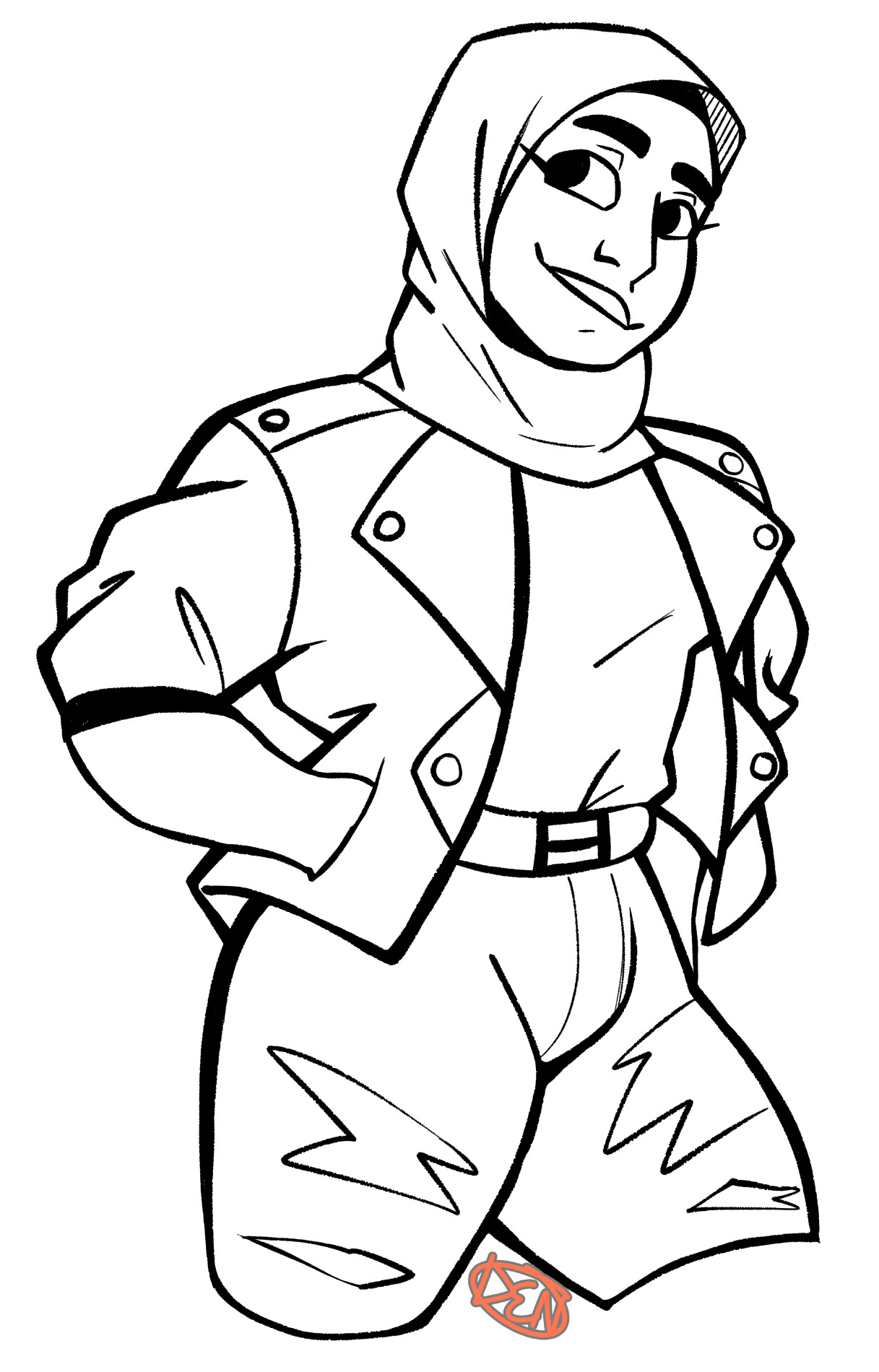 ArtStation - Unnamed OC with a hijab