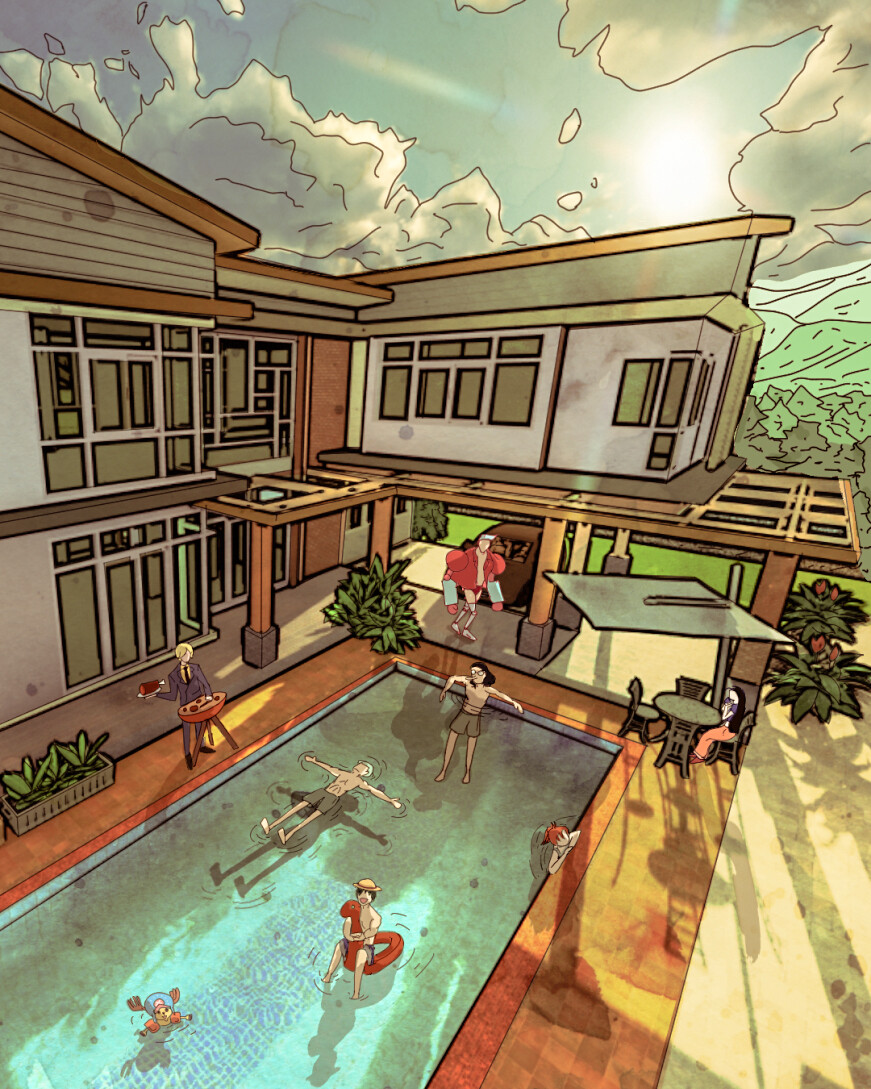 ArtStation - One piece on vacation