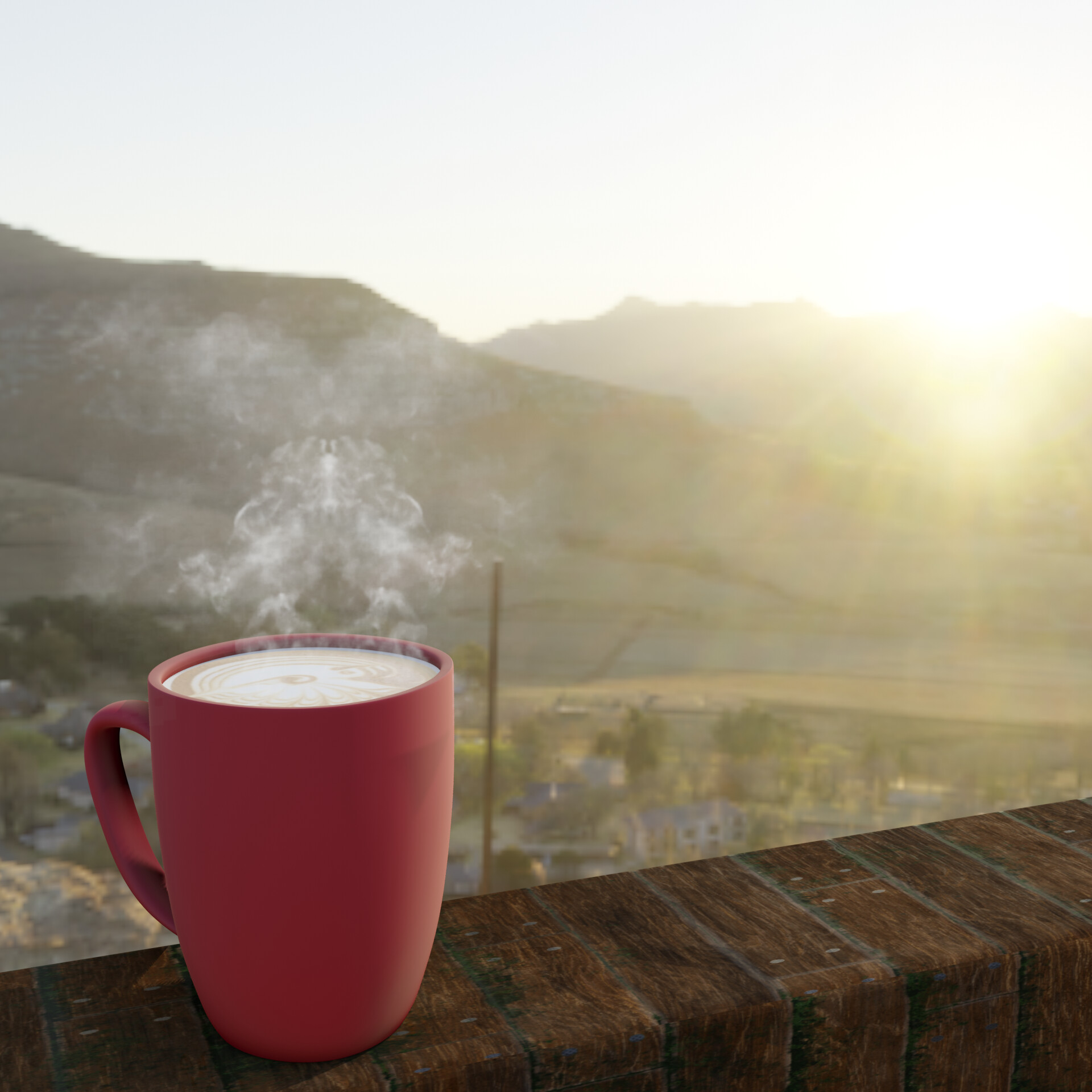 Abdudream - coffee cup 3d visualization