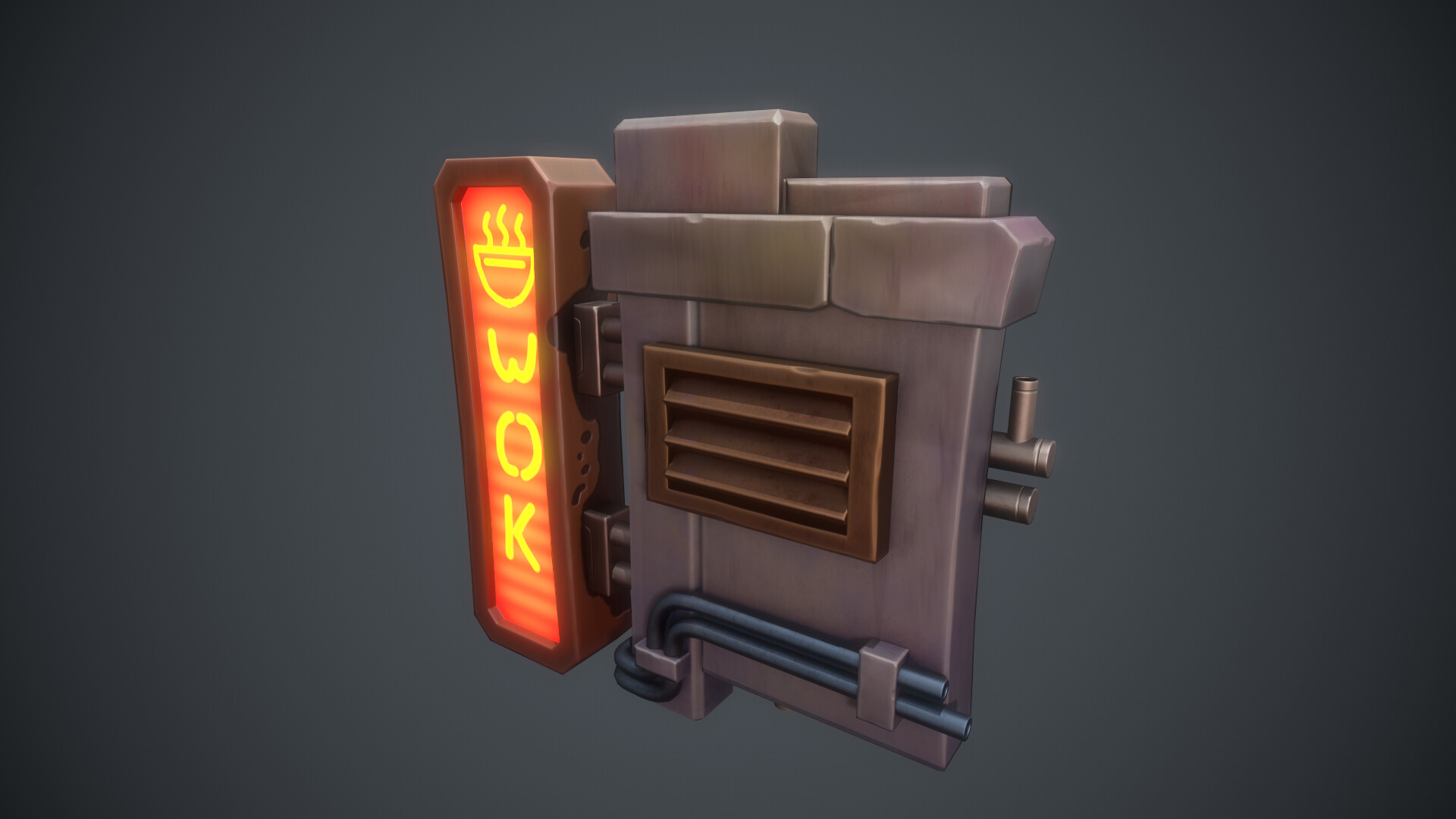 ArtStation - Stylized Street Sign