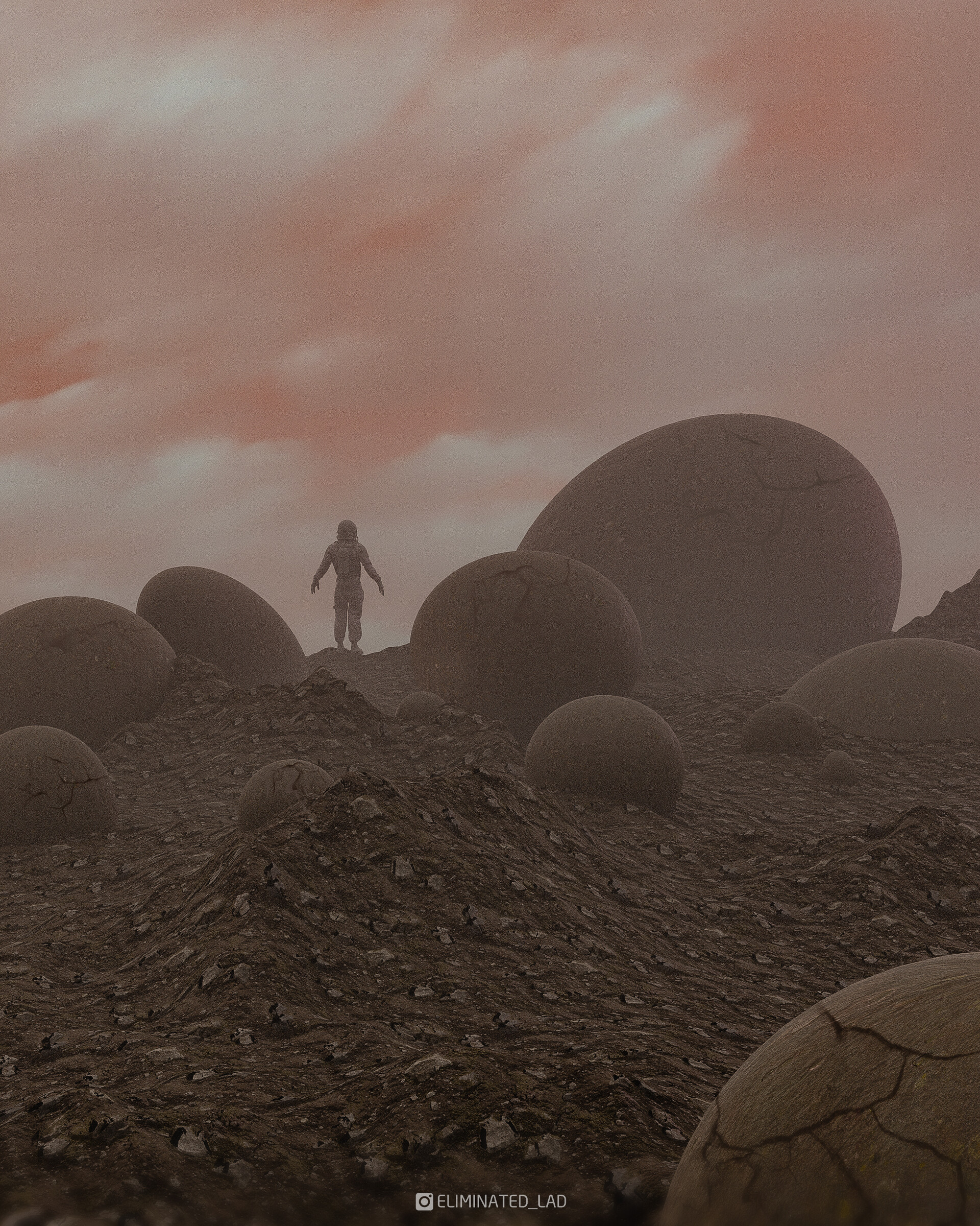 ArtStation - Rounded Rocks & Astronaut