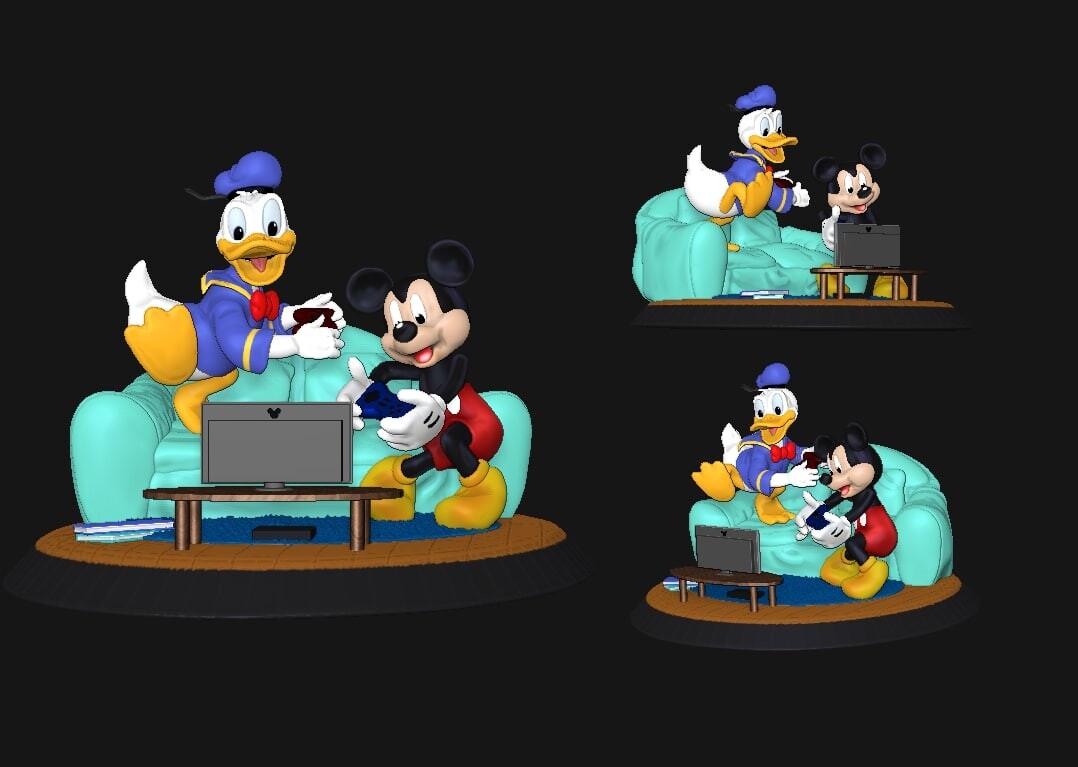 ArtStation - Donald e mickey